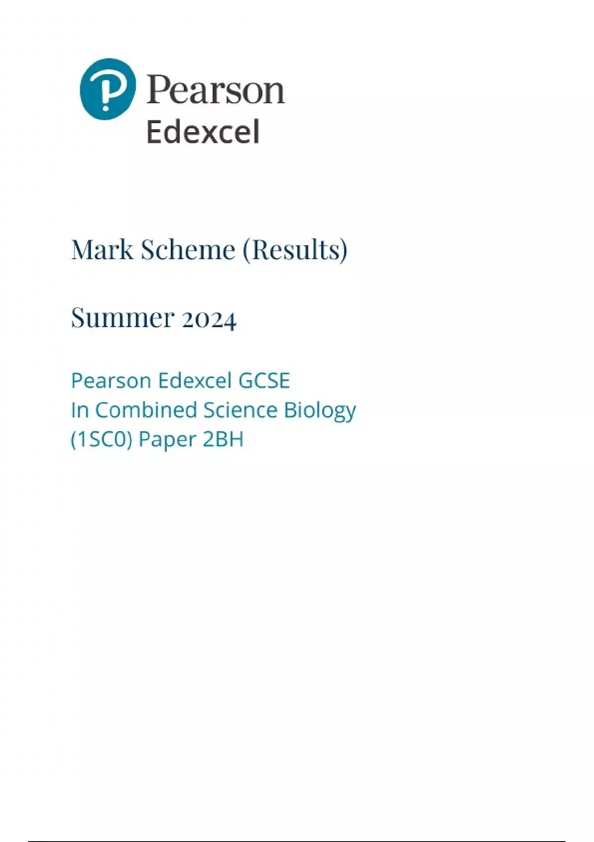 Pearson Edexcel Level 1/Level 2 GCSE (9–1) Combined Science BIOLOGY ...