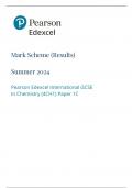 Pearson Edexcel International GCSE In Chemistry (4CH1) Paper 1C Mark ...