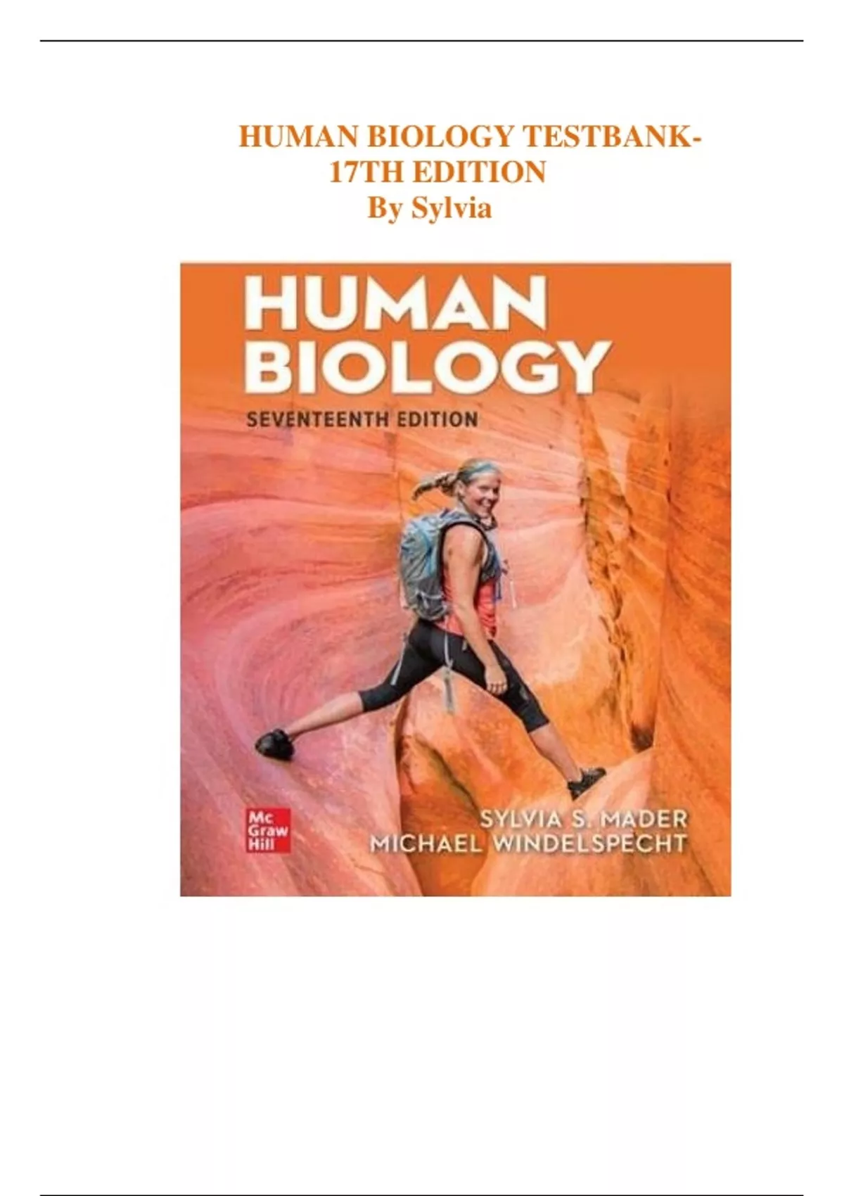 HUMAN BIOLOGY TESTBANK- 17TH EDITION (Mader 2024) - Human biology ...