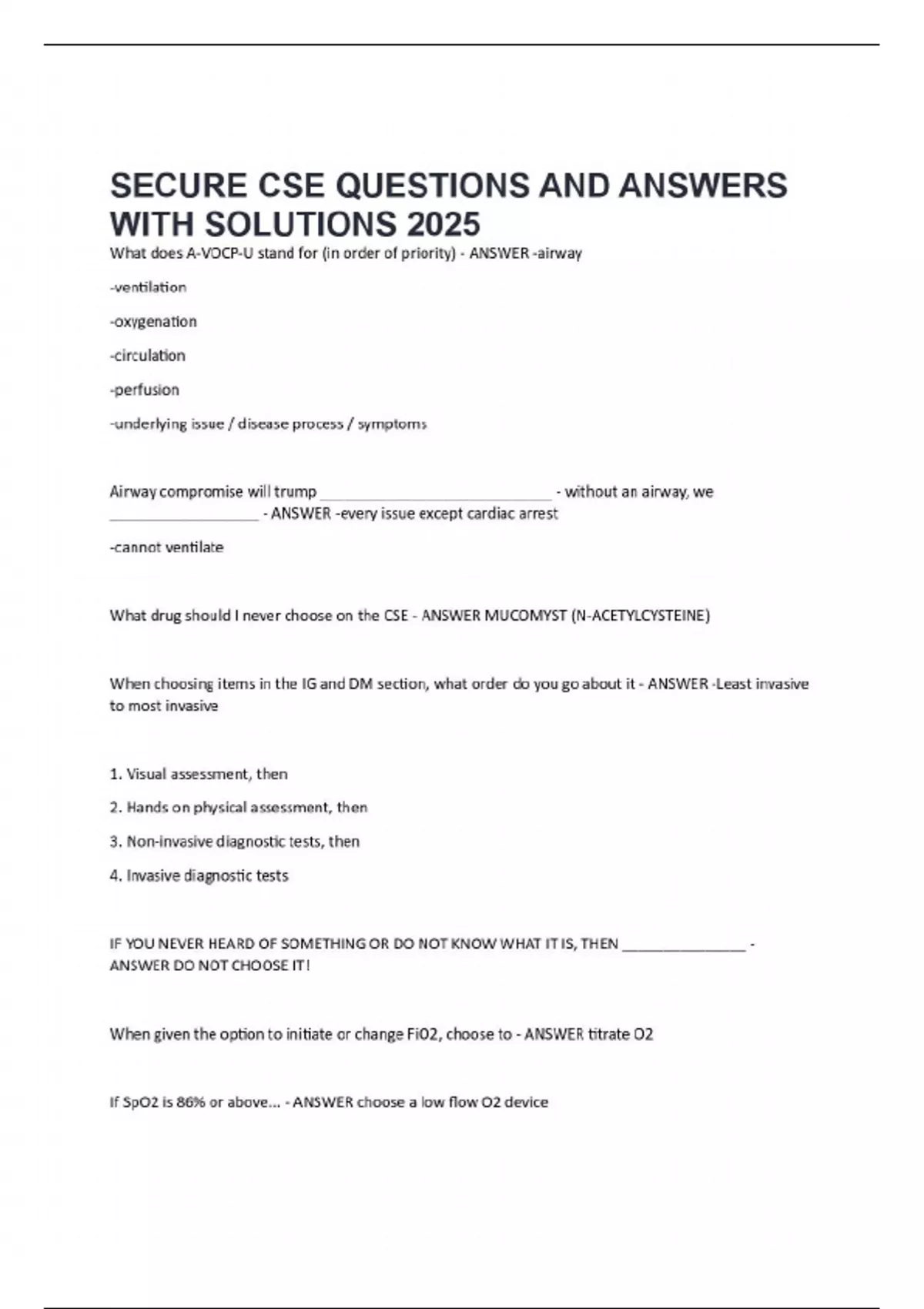 SECURE CSE QUESTIONS AND ANSWERS WITH SOLUTIONS 2025 - Secure ...