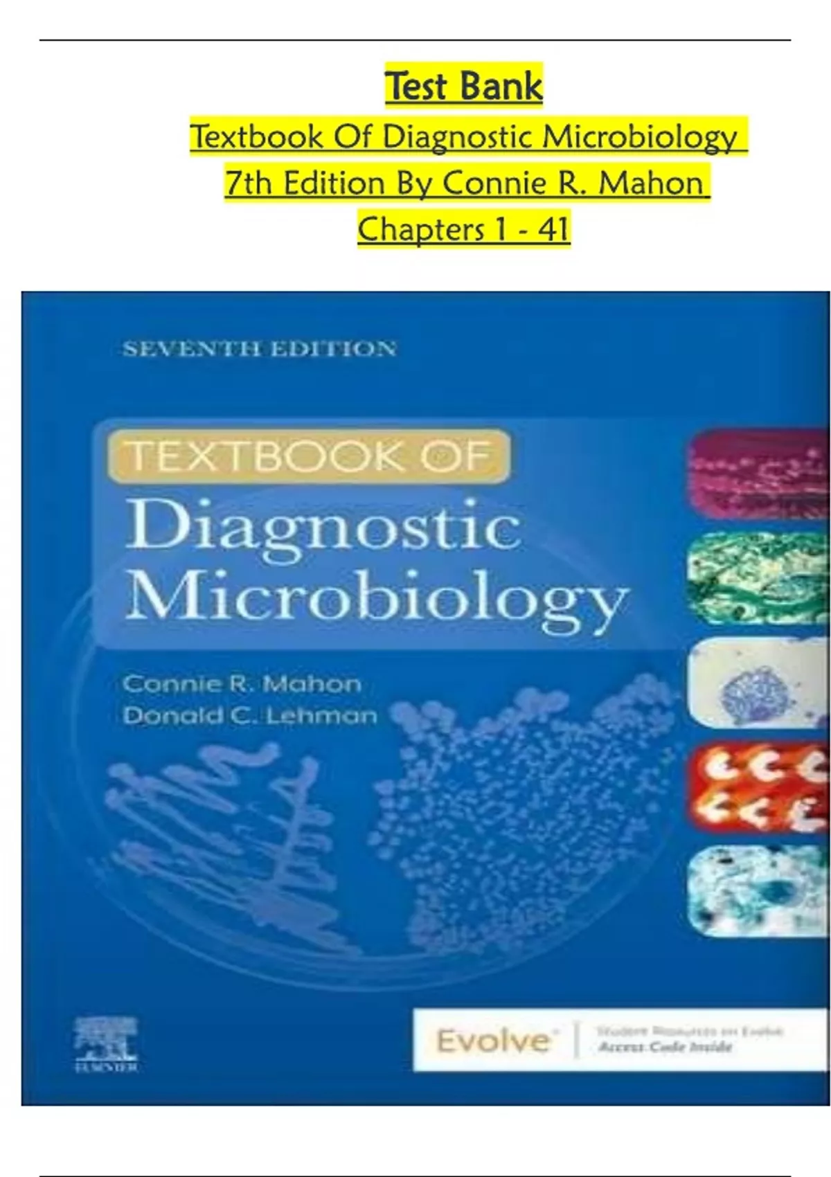TEST BANK For Textbook Of Diagnostic Microbiology, 7th Edition By ...