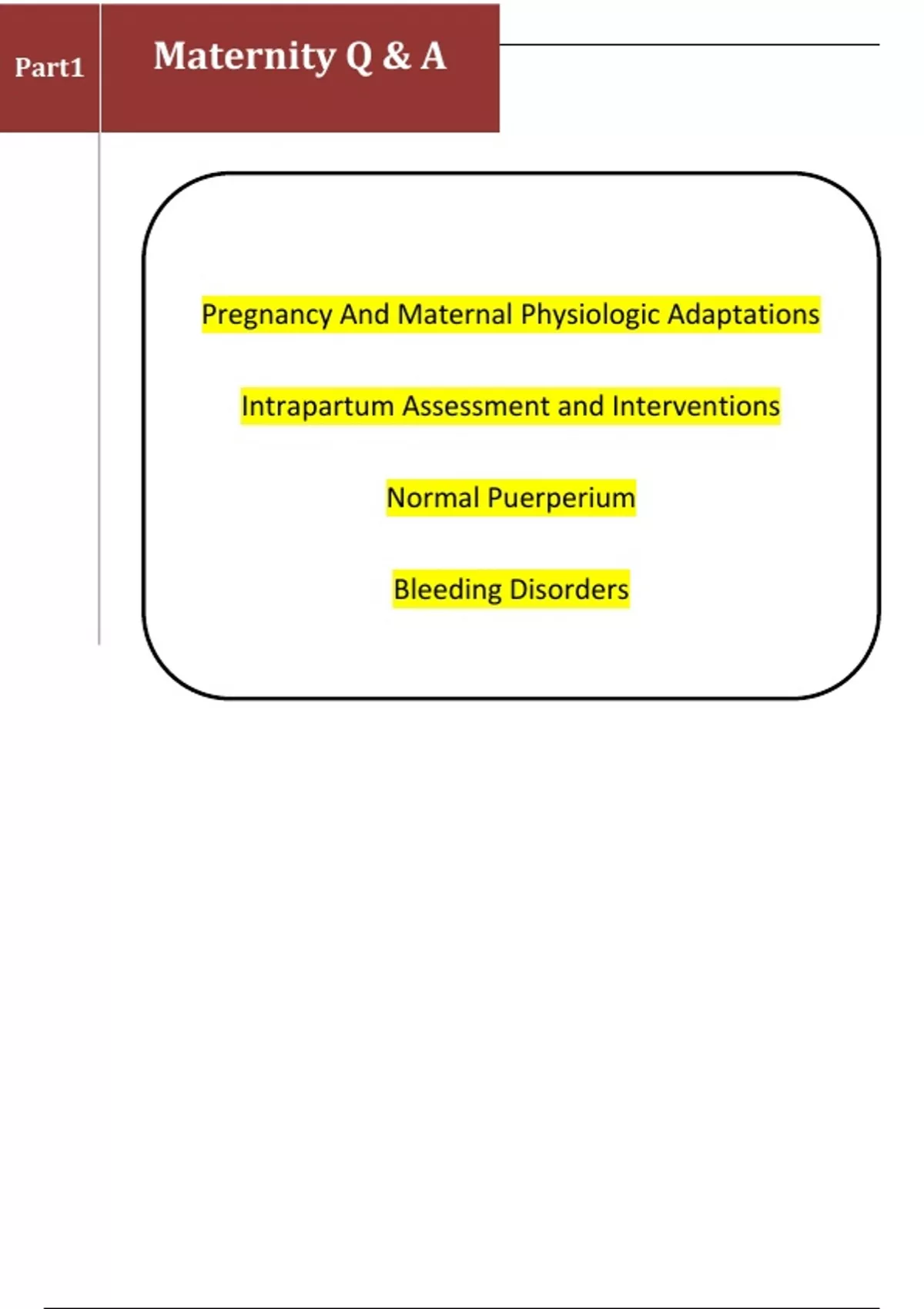 Maternity: Pregnancy And Maternal Physiologic Adaptations Intrapartum ...