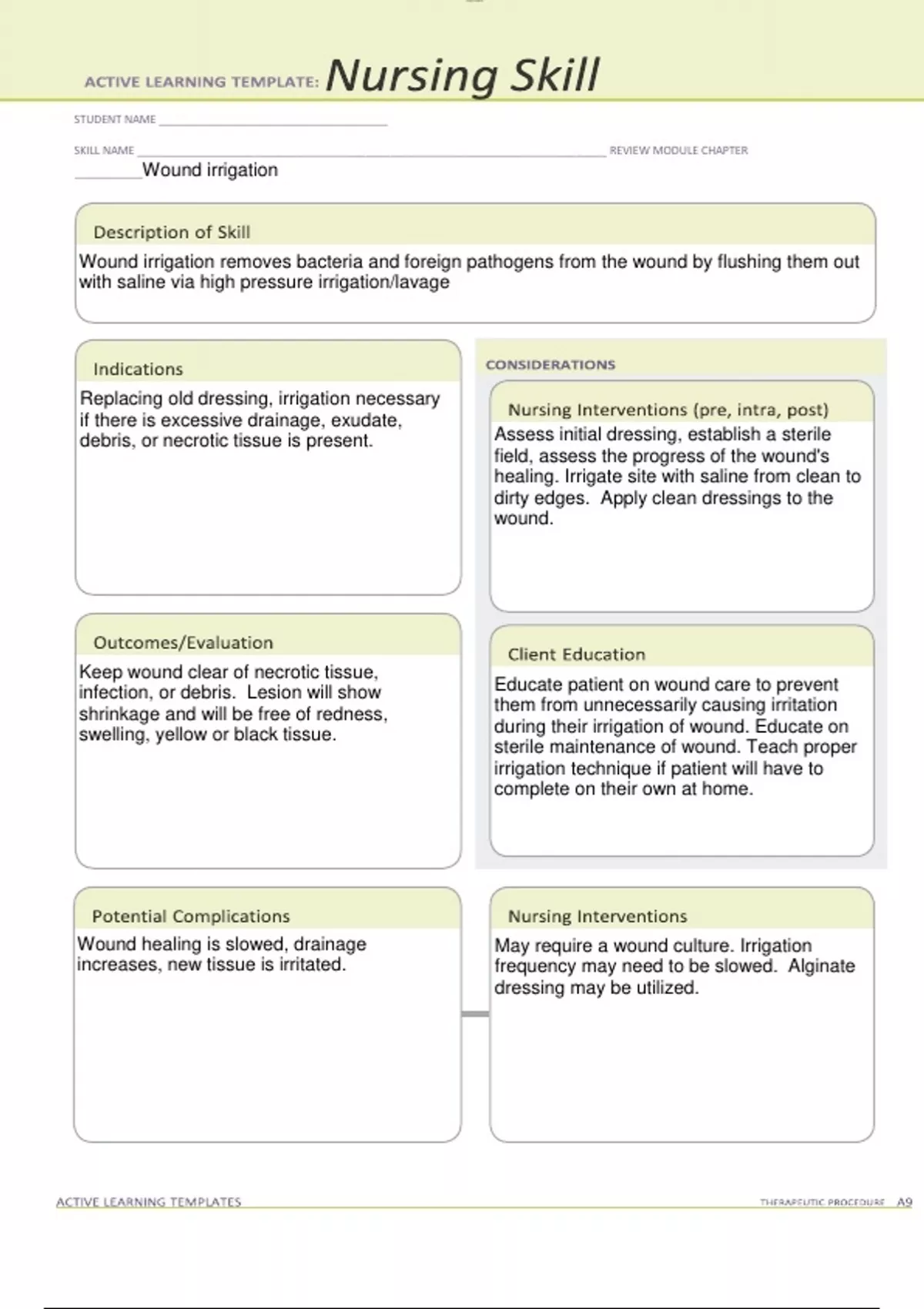 Summary ACTIVE LEARNING TEMPLATE Nursing Skill. - AHA PALS - Stuvia US