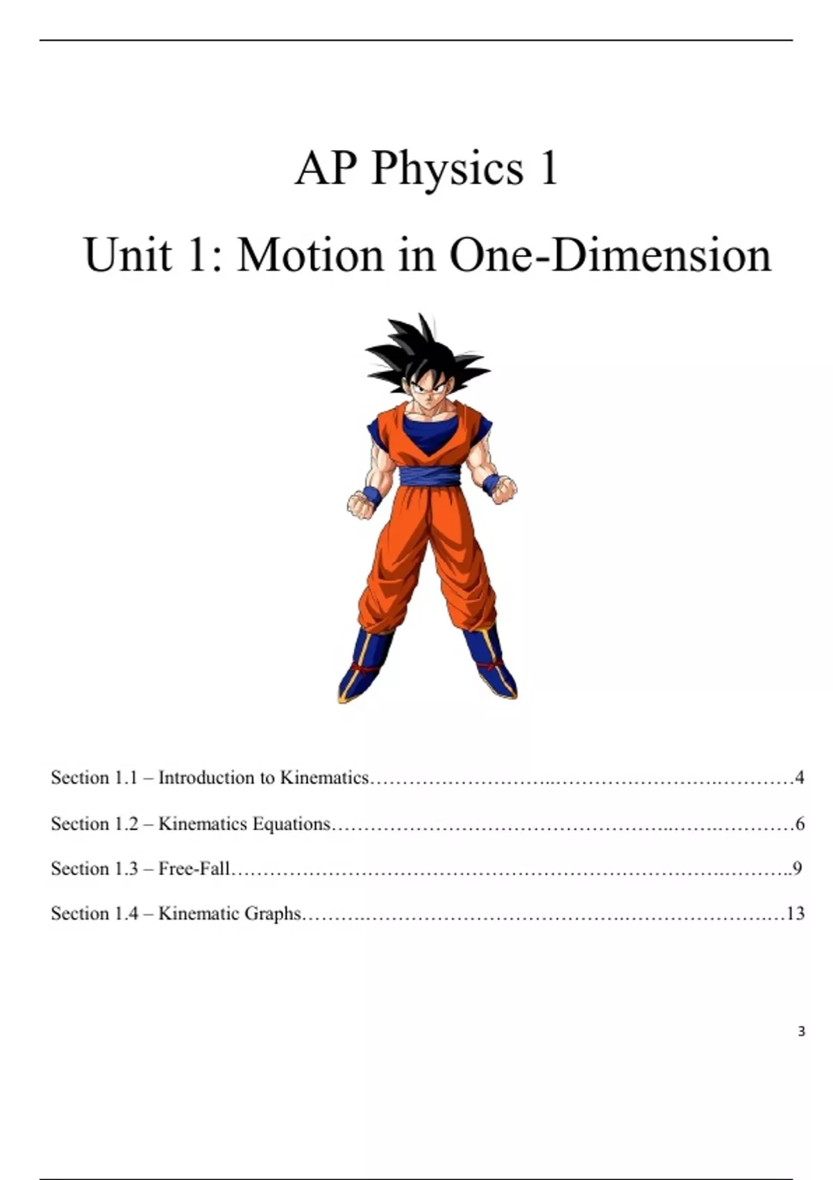 Kinematics Notes Found Online - AP Physics - Stuvia US