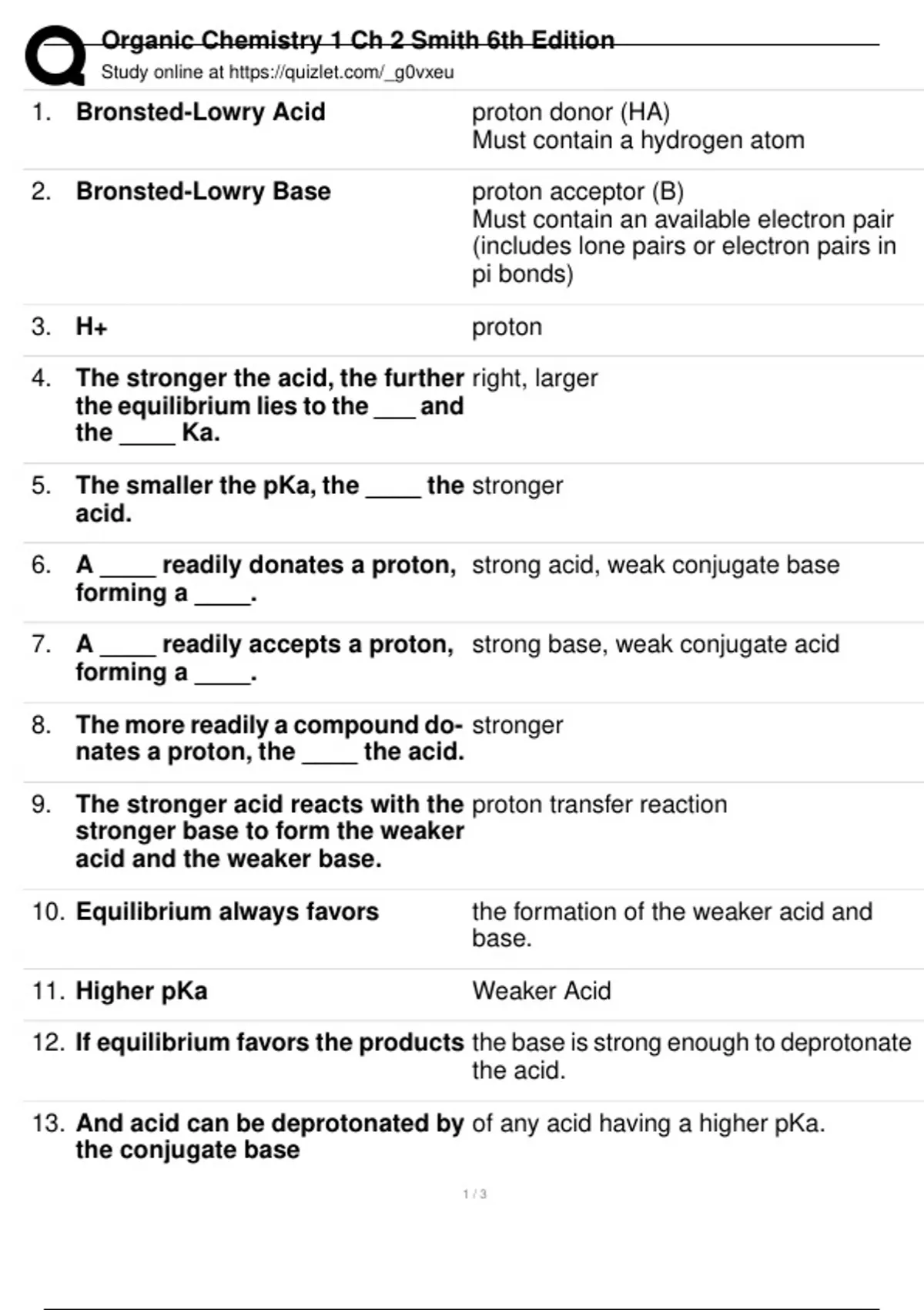 Organic Chemistry 1 Ch 2 Smith 6th Edition - Organic Chemistry 1 Ch 2 ...