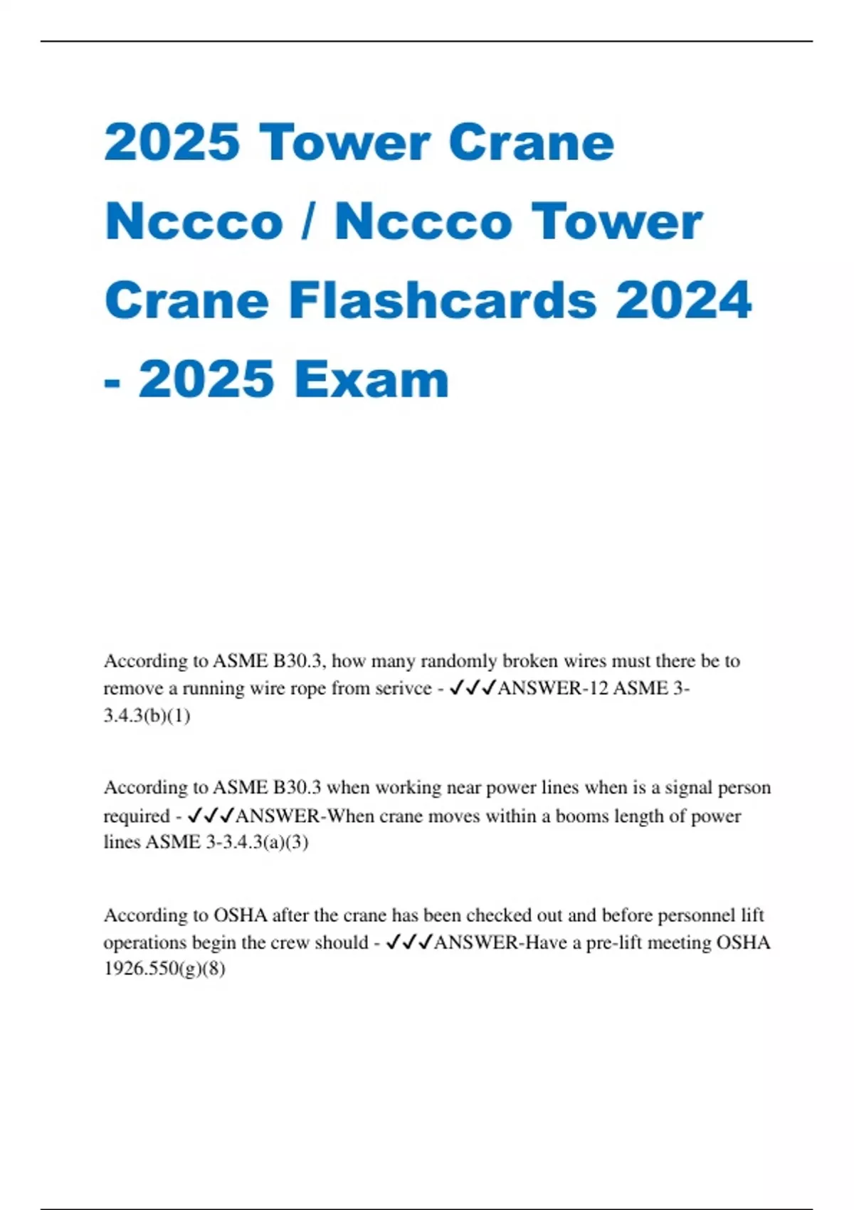 2025 Tower Crane Nccco / Nccco Tower Crane Flashcards Exam - 2025 Tower ...