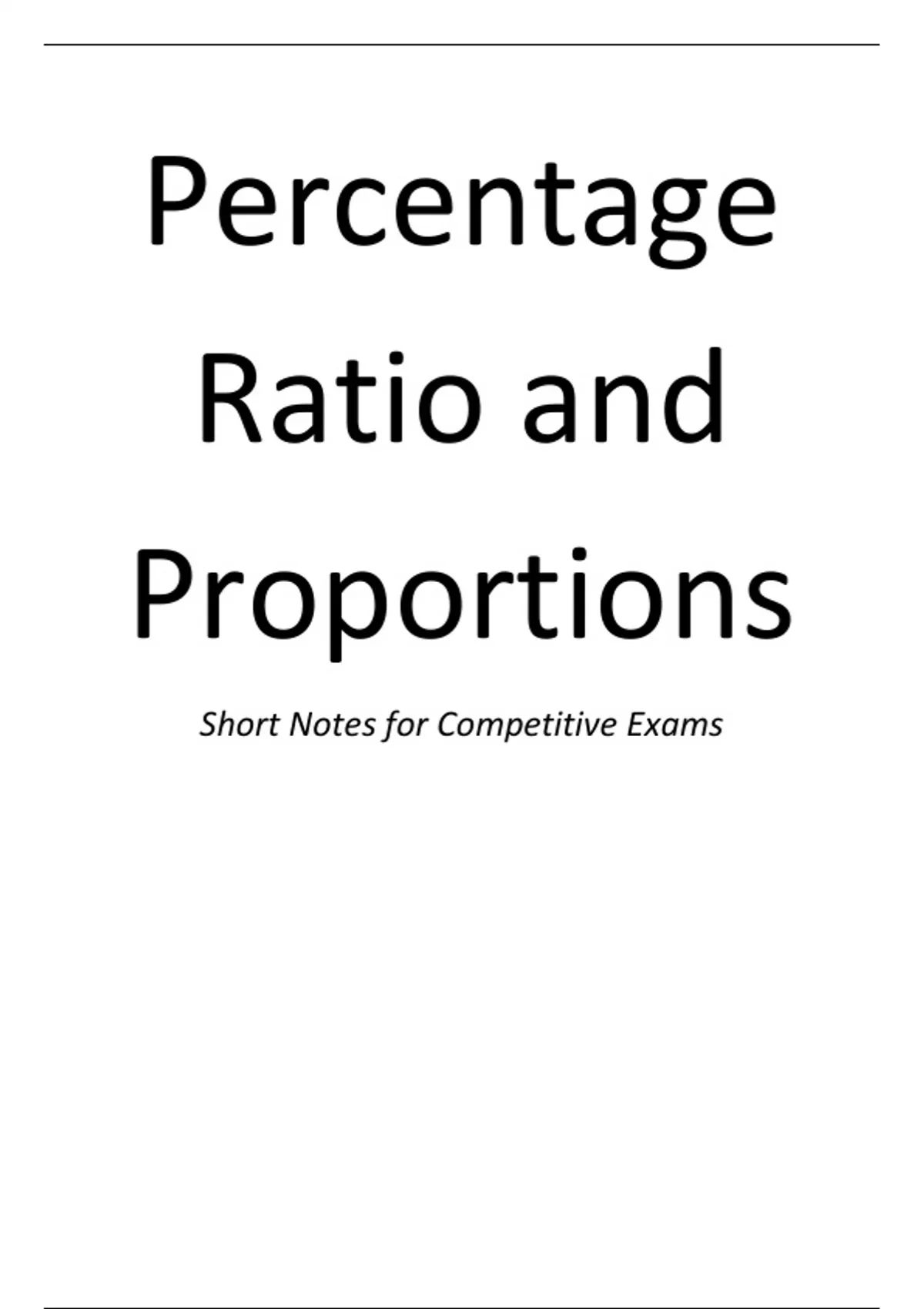 Short Mathematics Notes for Competitive Exams - Mathematics - Stuvia US