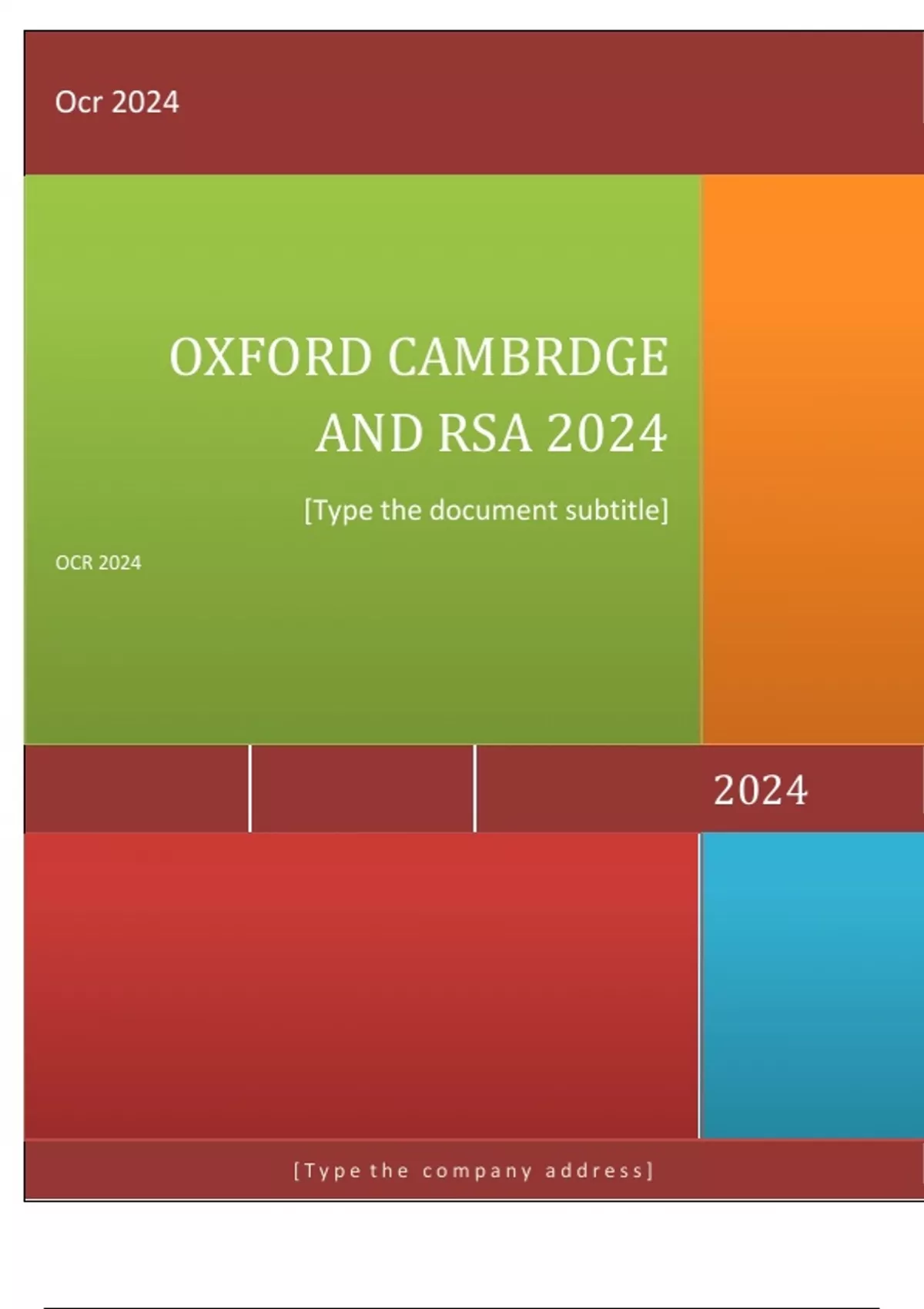 2024 OXFORD CAMBRIDGE AND RSA GCSE Combined Science Biology A Gateway ...