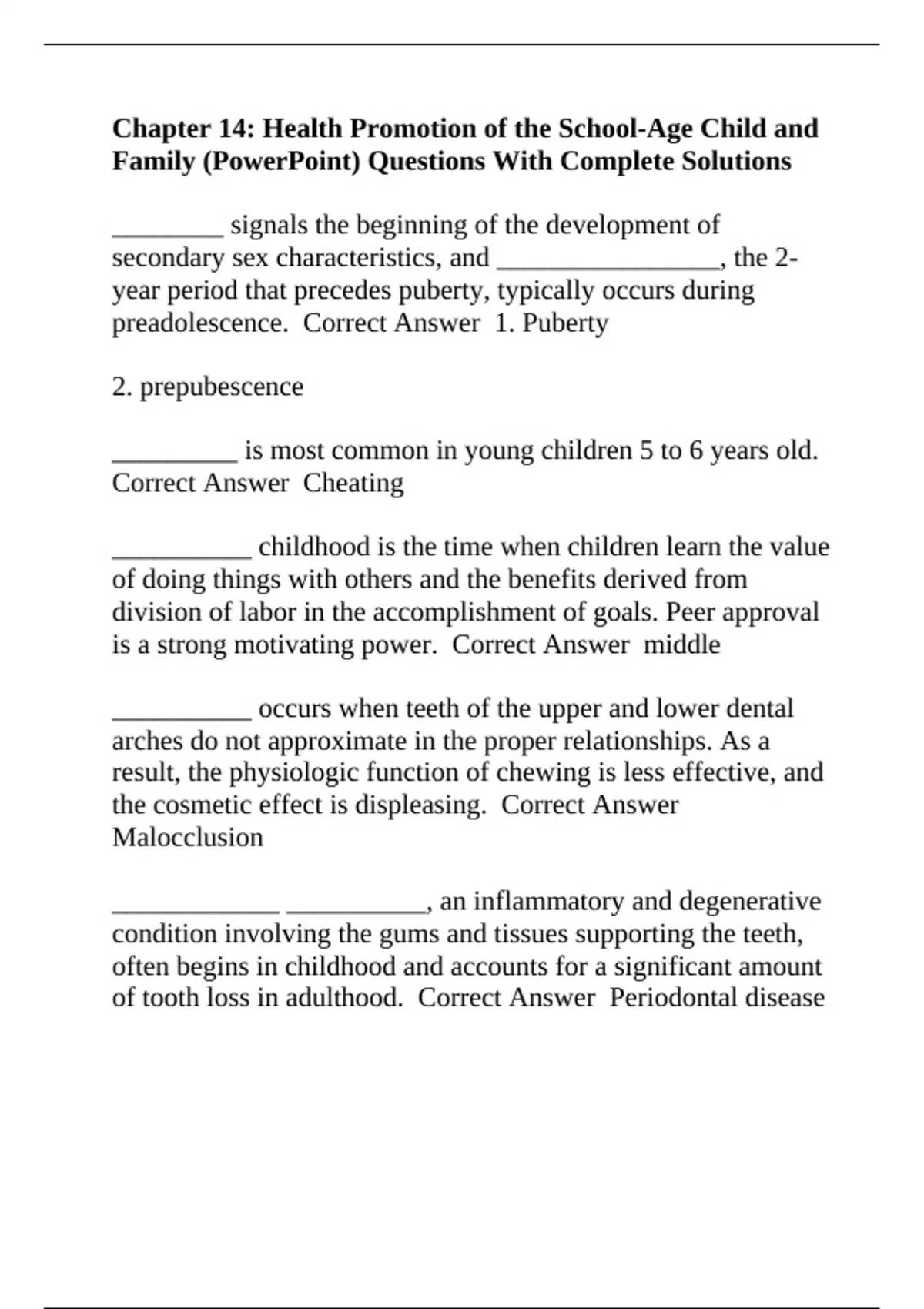 Chapter 14: Health Promotion of the School-Age Child and Family ...