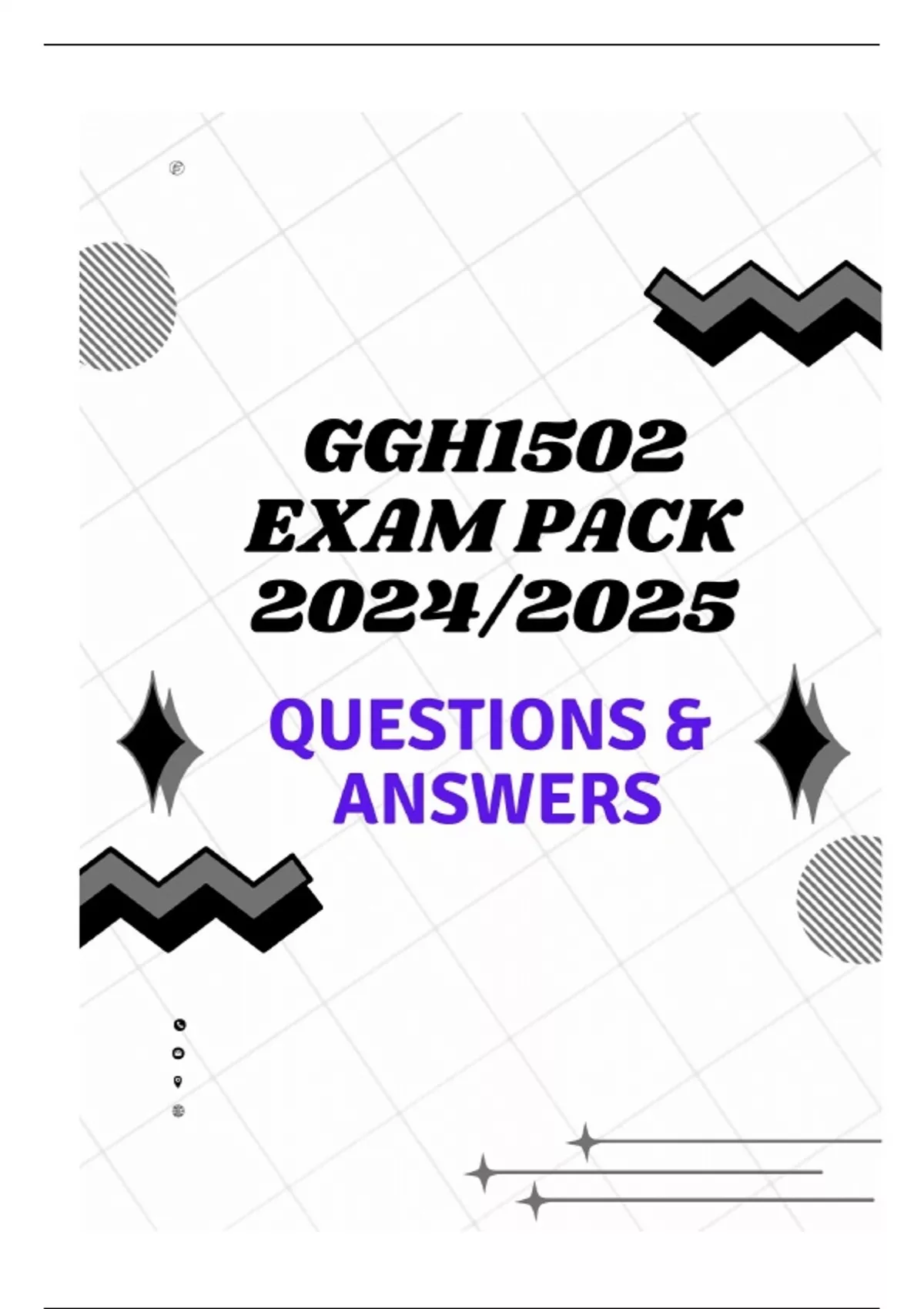 GGH1502 EXAM PACK 2024/2025 (QUESTIONS & ANSWERS) - GGH1502 (GGH1502 ...