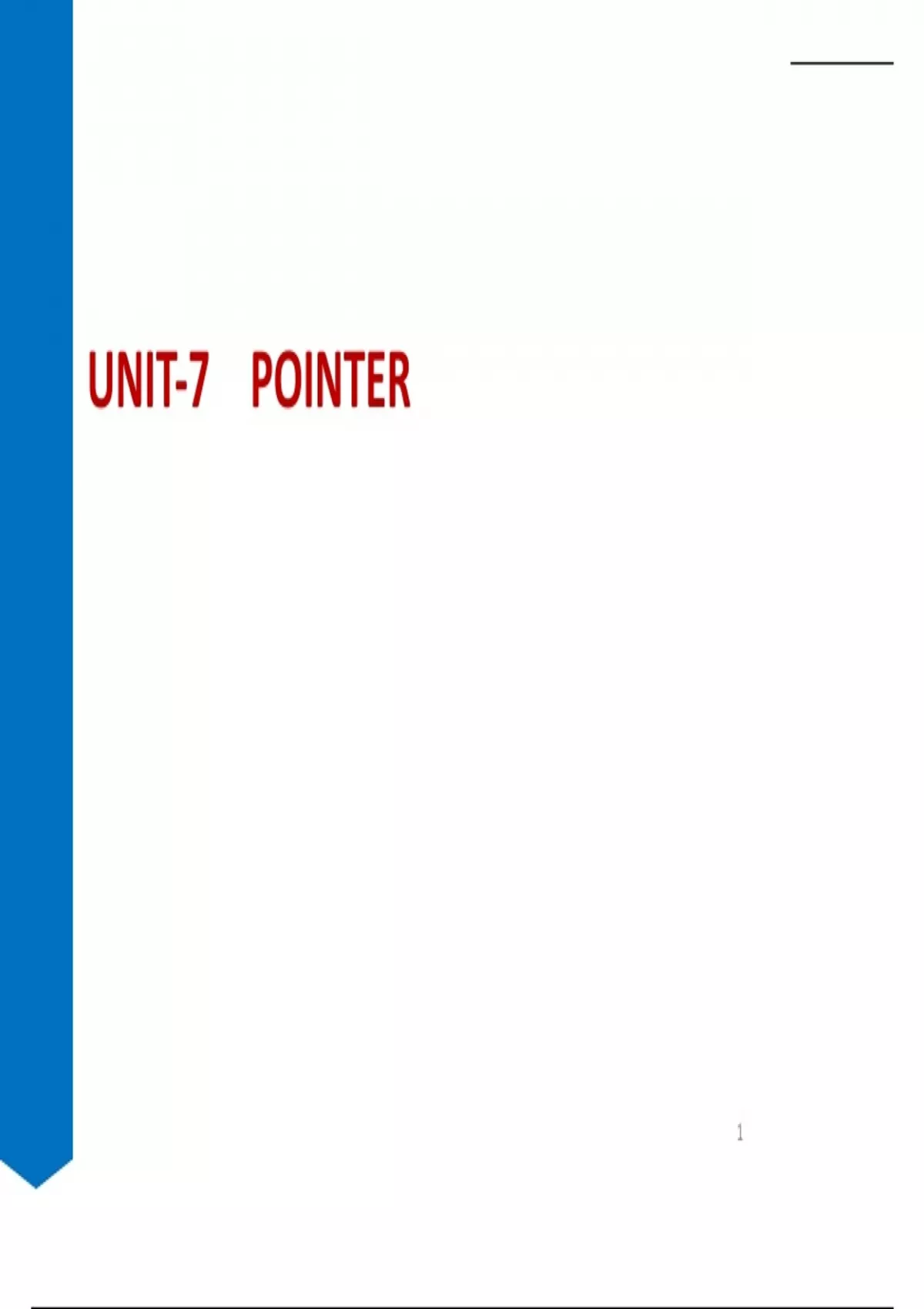 Pointers in C PROGRAMMING - 3110003 - Stuvia US