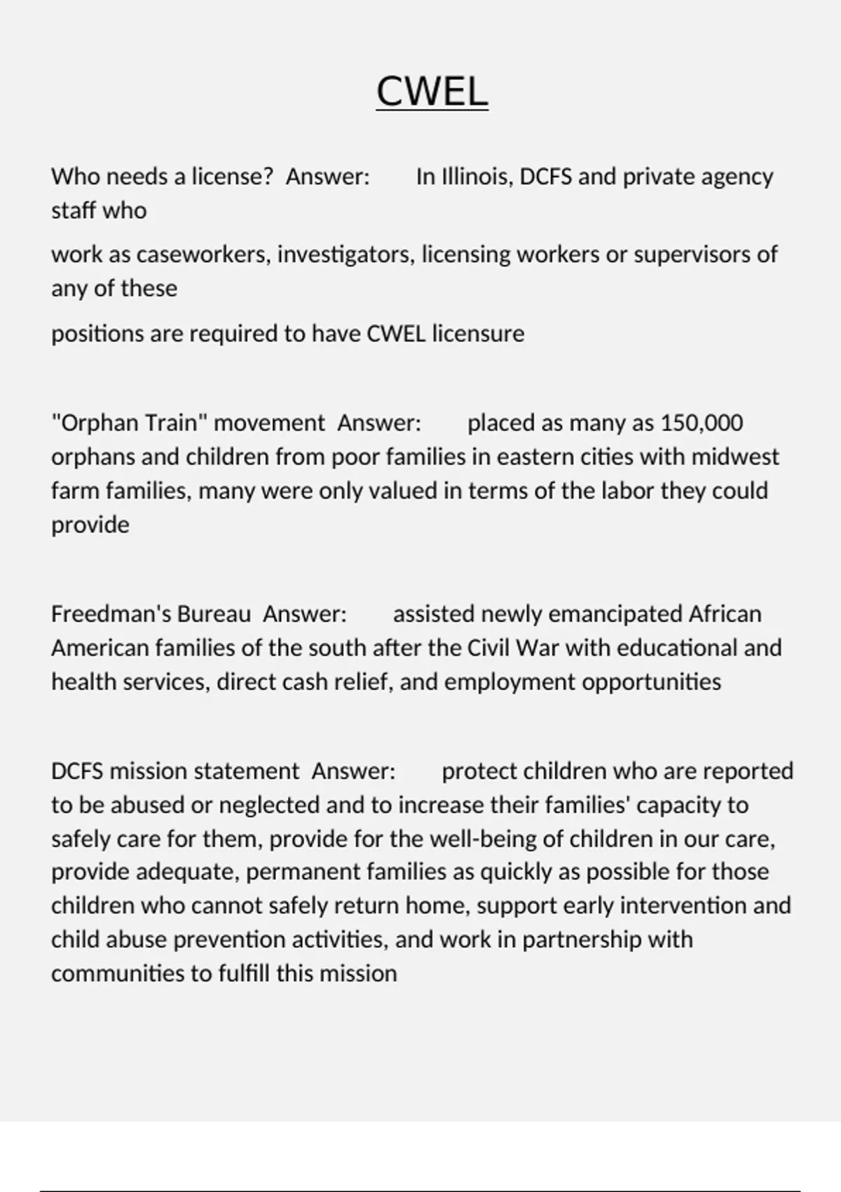 Cwel 2024 2025 With 100 Correct Answers Latest Update Cwel Stuvia Us