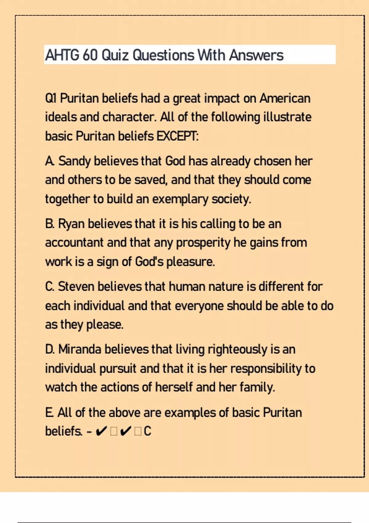 AHTG 60 Quiz Questions With Answers| Correctly Solved |54 Pages - AHTG ...