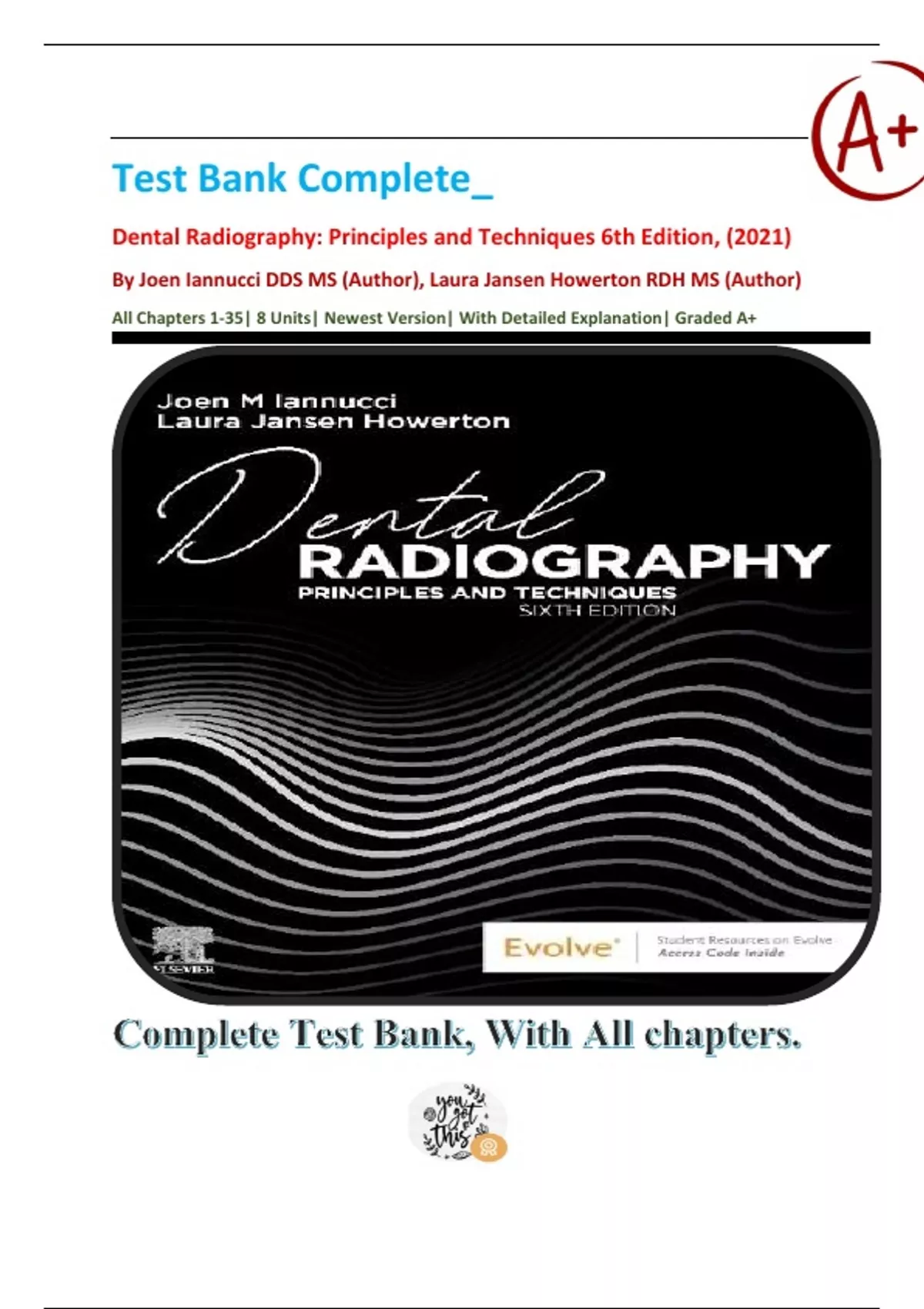 Test Bank Complete_ Dental Radiography: Principles and Techniques 6th ...
