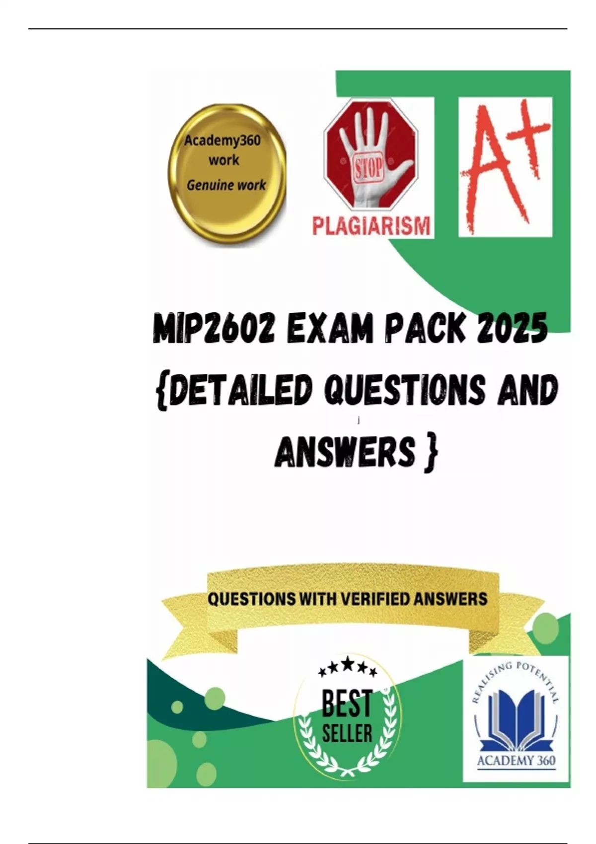 MIP2602 EXAM PACK 2025 {DETAILED QUESTIONS AND ANSWERS } - MIP2602 ...