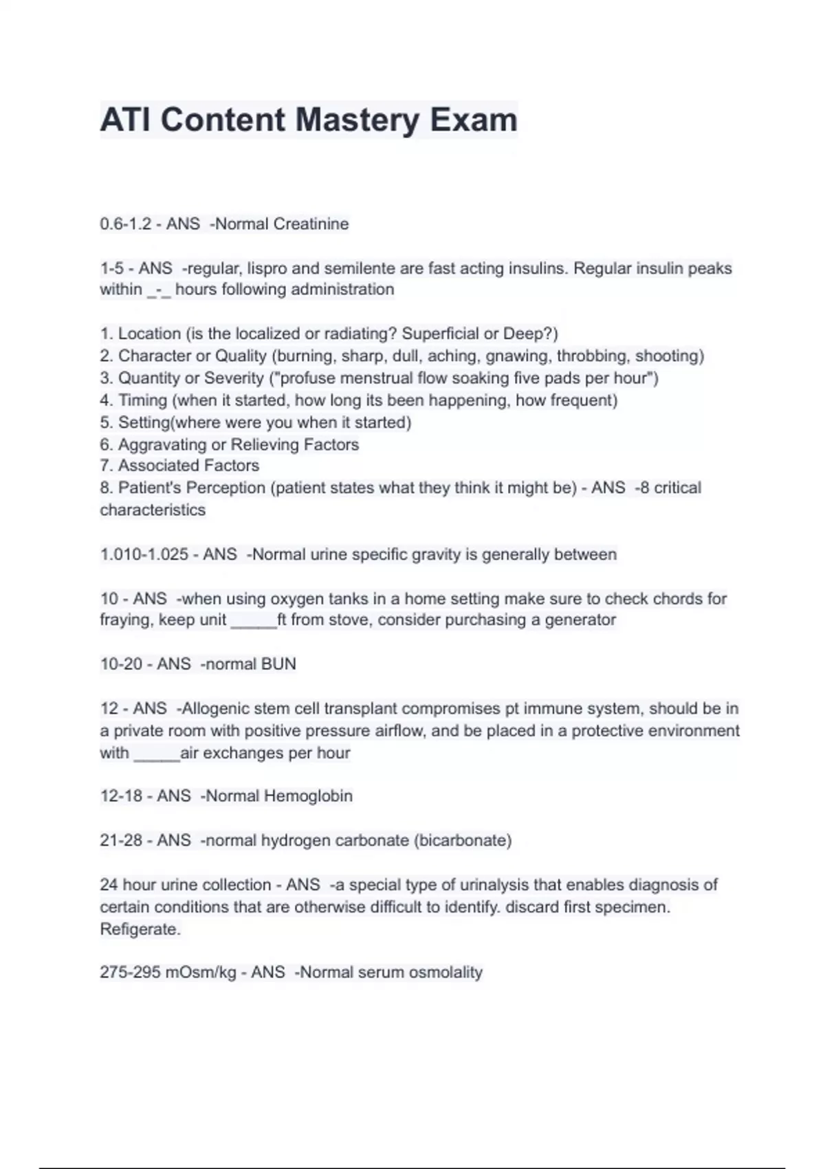 ATI Content Mastery Exam Questions & Answers 2024/2025 ( A+ GRADED 100% ...