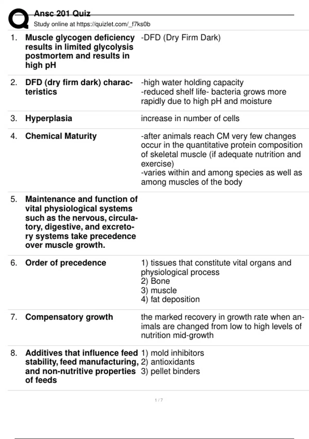 Ansc 201 Quiz Exam Questions and Answers 100% Correct with complete ...