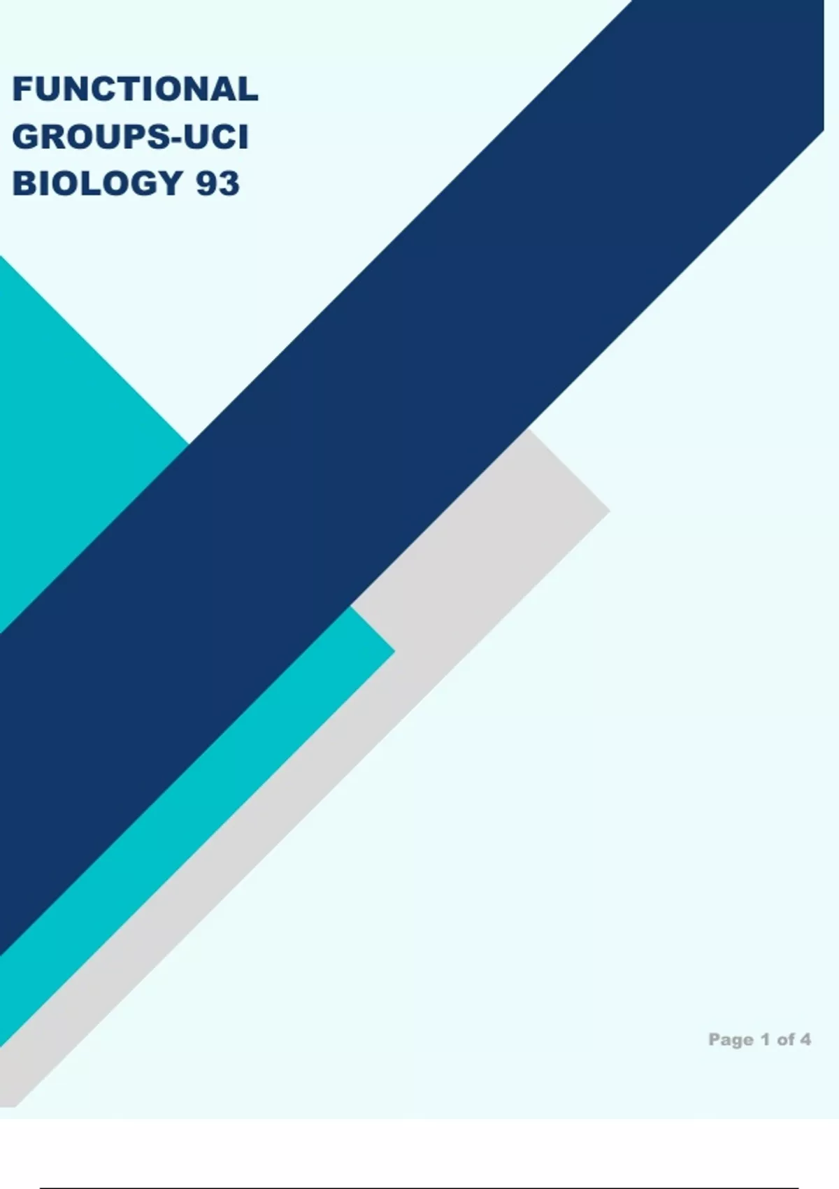 FUNCTIONAL GROUPS-UCI BIOLOGY 93 Questions with all the correct answers ...