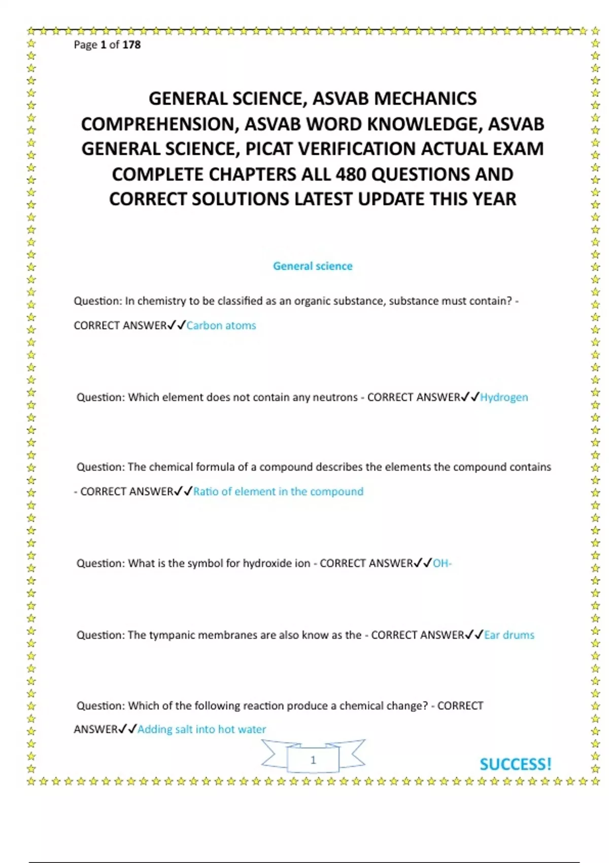 GENERAL SCIENCE^J ASVAB MECHANICS COMPREHENSION^J ASVAB WORD KNOWLEDGE ...