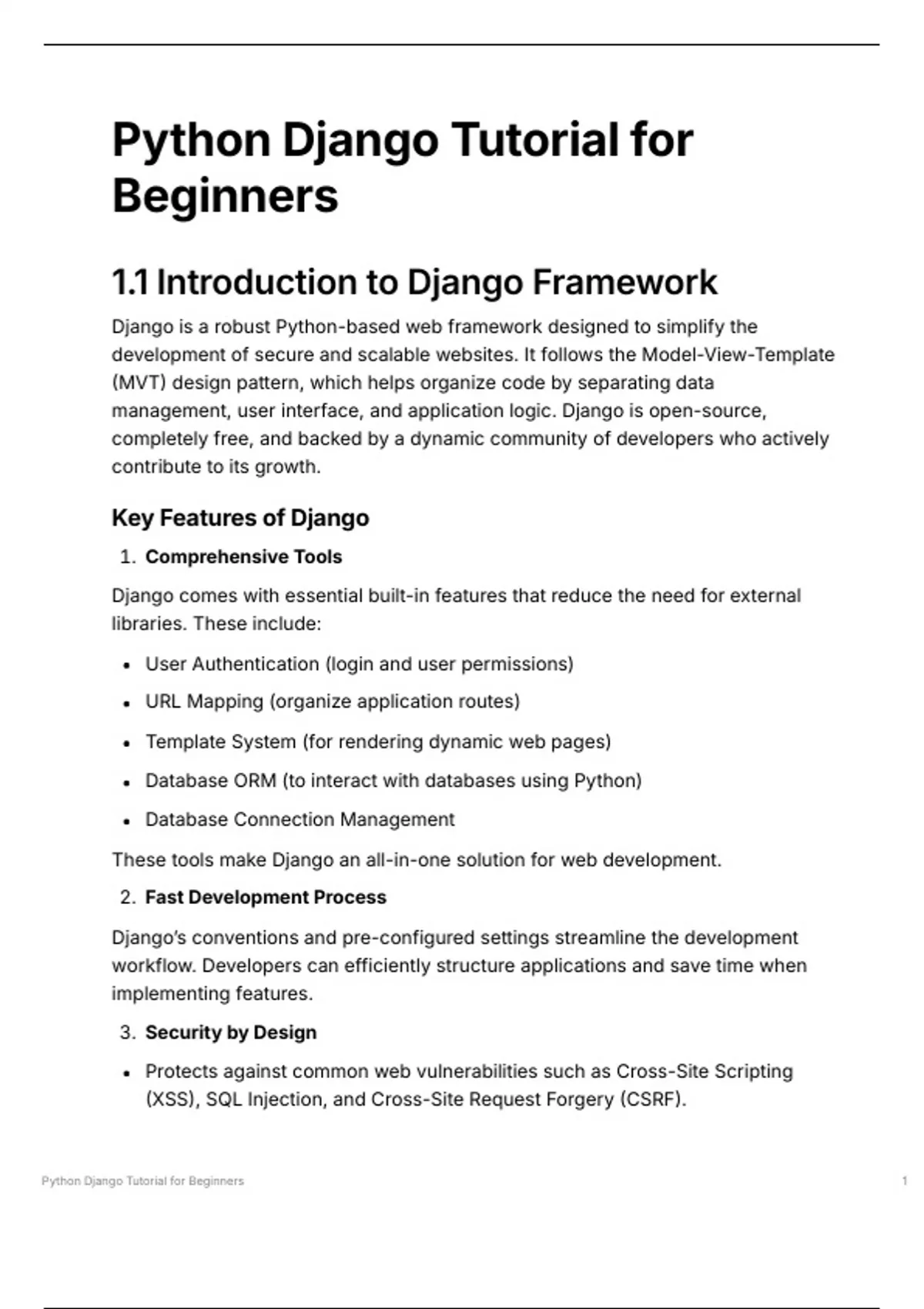 Python Django: Comprehensive Guide for Beginners to Advanced Deployment - GE3171 - Stuvia US