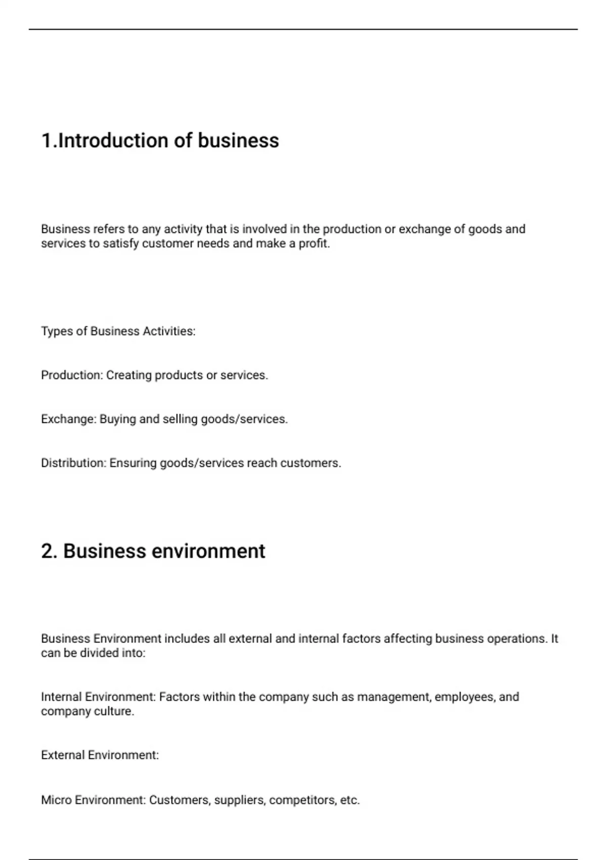 Simple notes and earn good marks - Business studies - Stuvia US