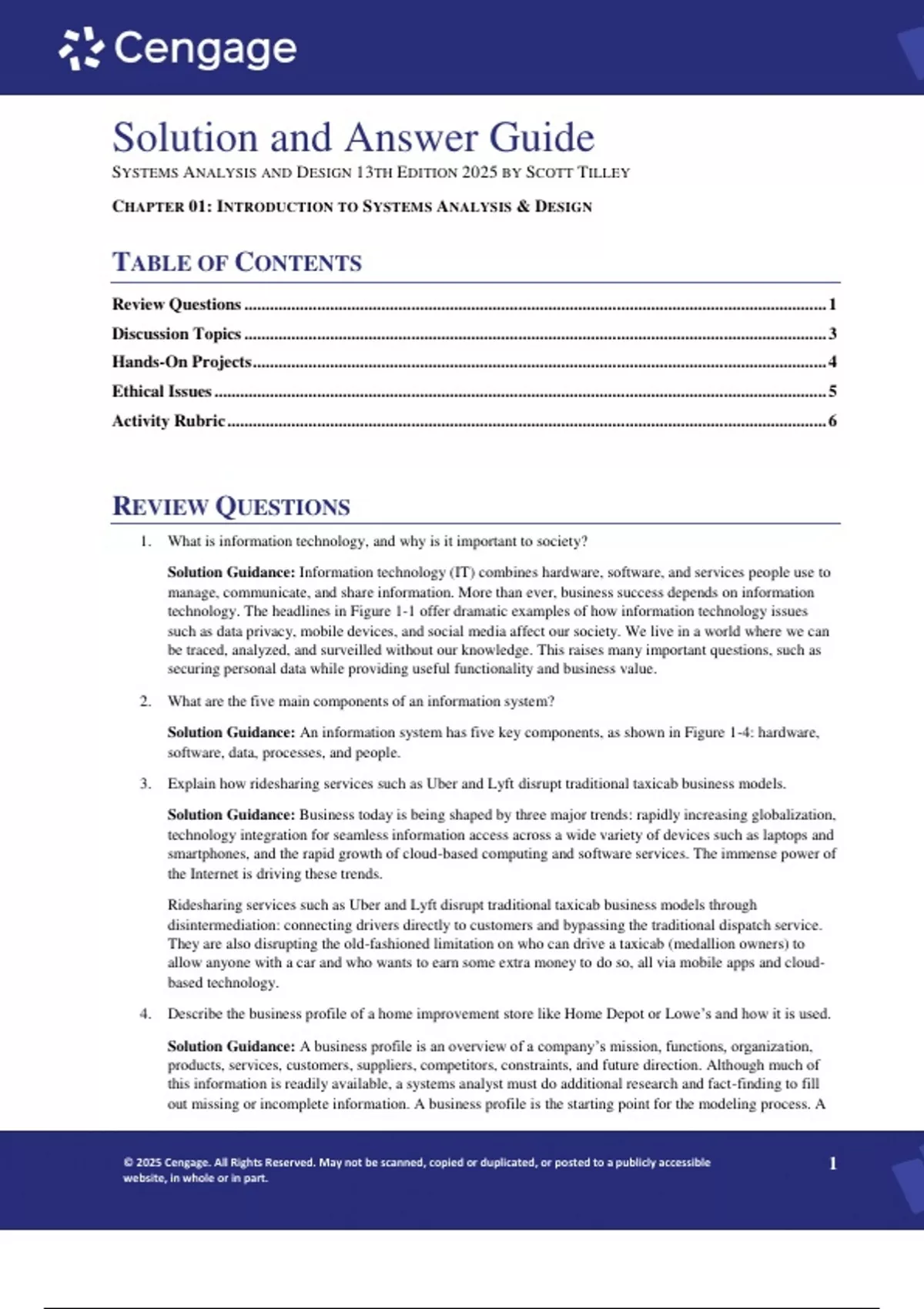 Solution Manual For Systems Analysis and Design 13th Edition 2025 by ...