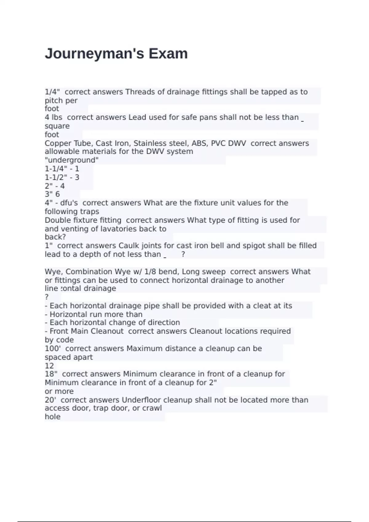 Journeyman's Exam with correct answers Graded A+ 2024 - Journeyman\\\'s ...