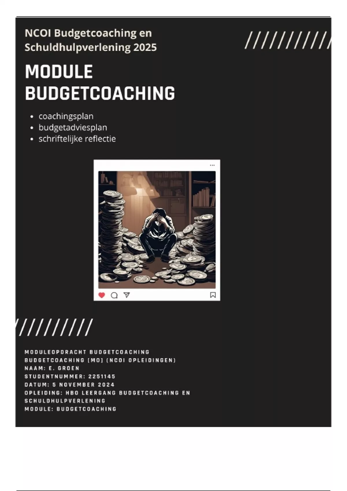 NCOI module Budgetcoach Schuldhulpverlening 2024 - TOPOI-model, IJsberg ...