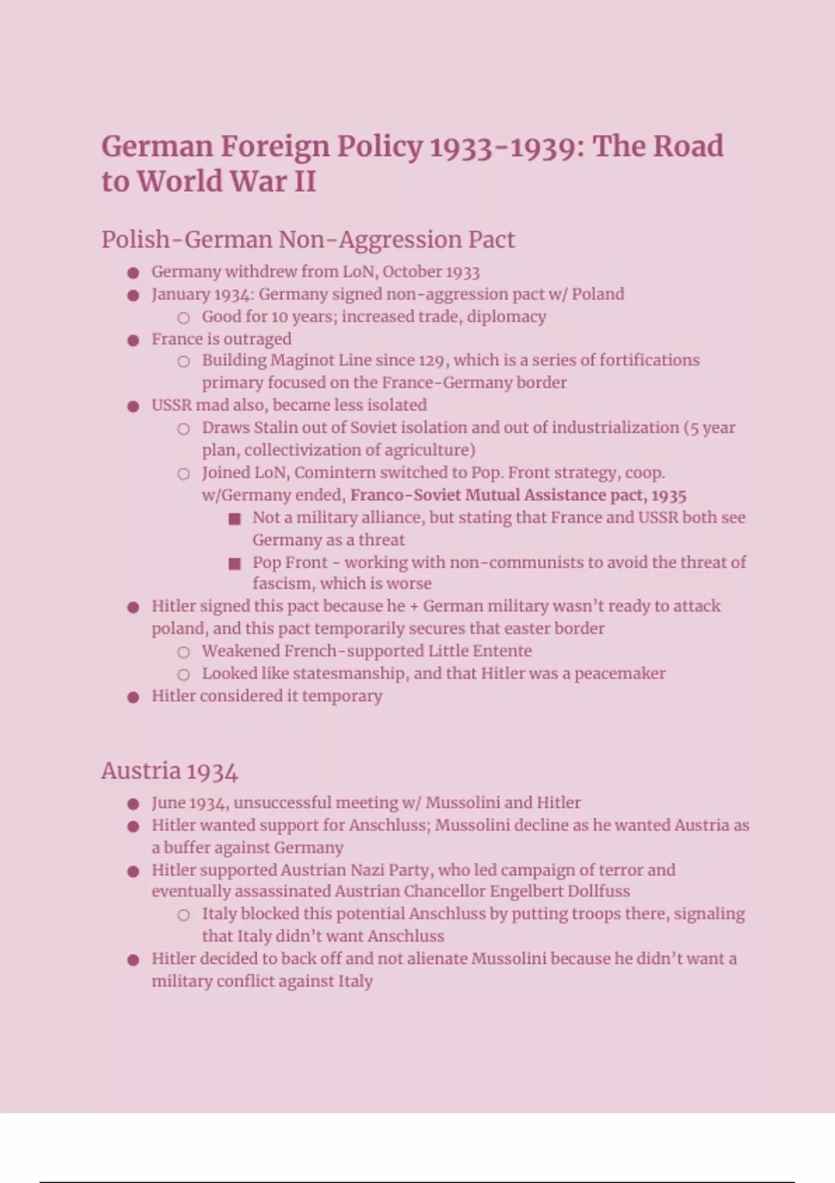Before World War 2: Expansion of Axis Powers - Stuvia US