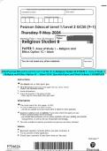 2024 Pearson Edexcel Level 1/Level 2 GCSE (9–1) Religious Studies B ...