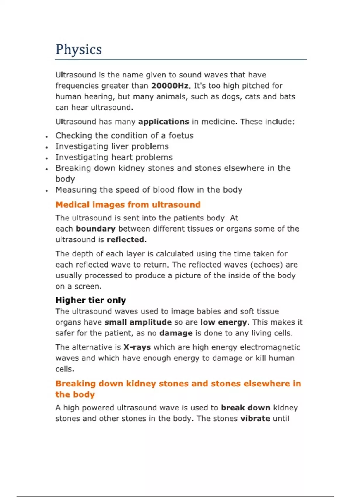 Physics - Ultrasound with complete solutions latest update - Edelman ...