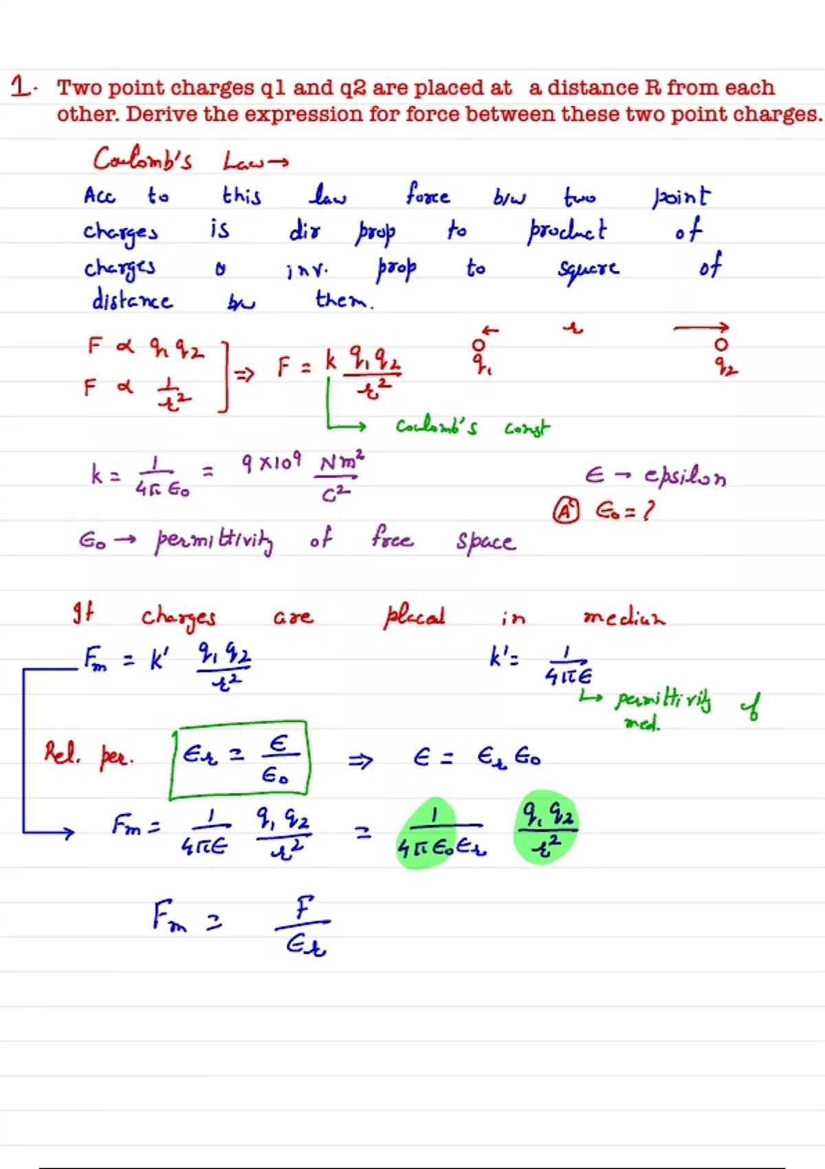 CBSE Class-12 Physics Derivations - Physics - Stuvia US