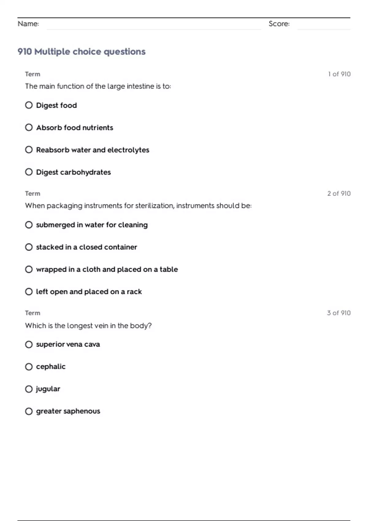 CST EXAM PRACTICE QUESTIONS AND VERIFIED ANSWERS|100% CORRECT (2024/ ...