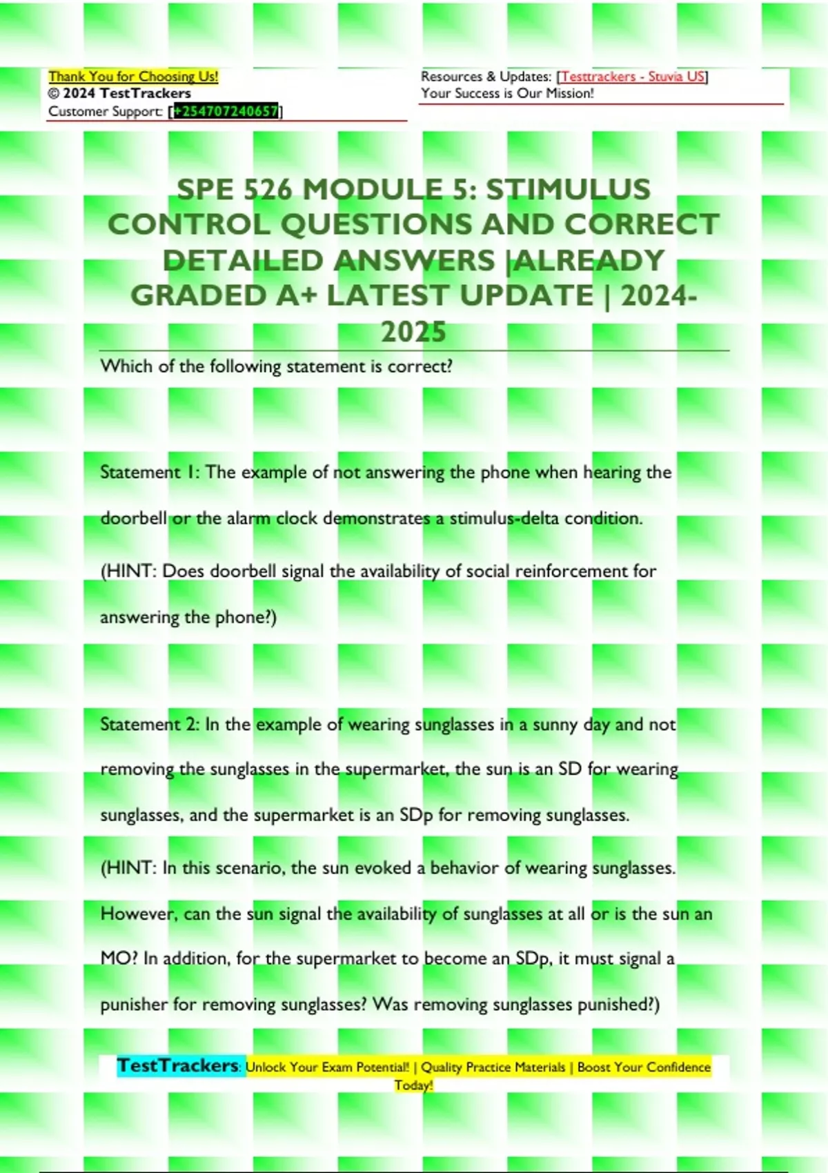 SPE 526 MODS COMP CHECK QUESTIONS AND CORRECT DETAILED ANSWERS |ALREADY ...