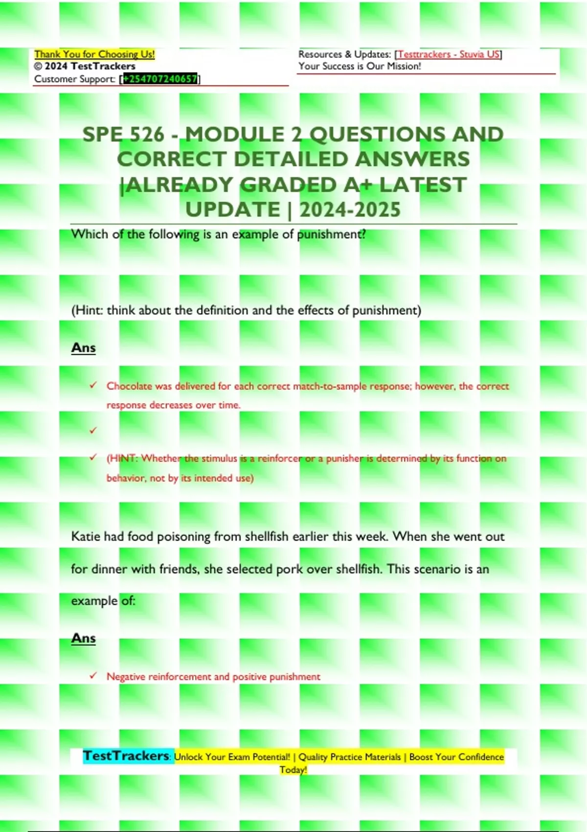 SPE 526 - MODULE 2 QUESTIONS AND CORRECT DETAILED ANSWERS |ALREADY ...