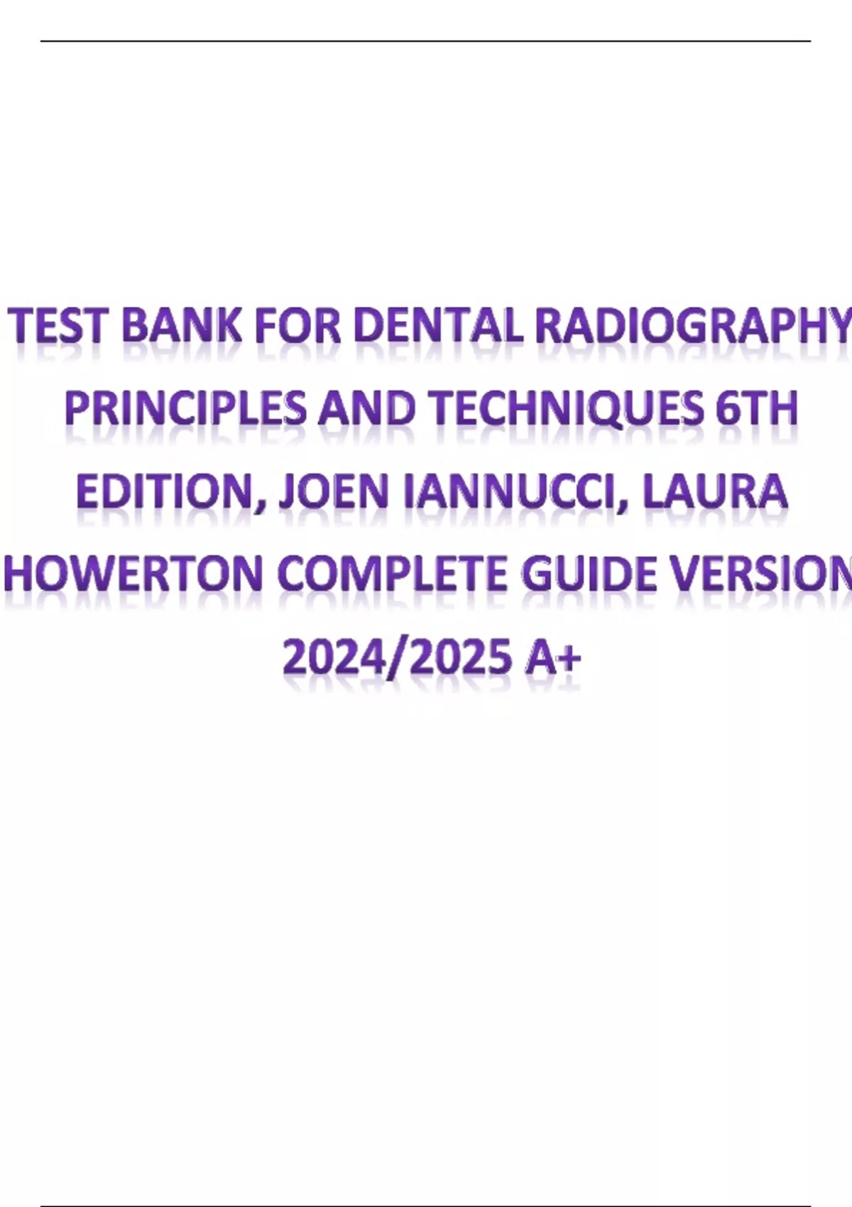Dental Radiography Principles And Techniques 6th Edition Dental