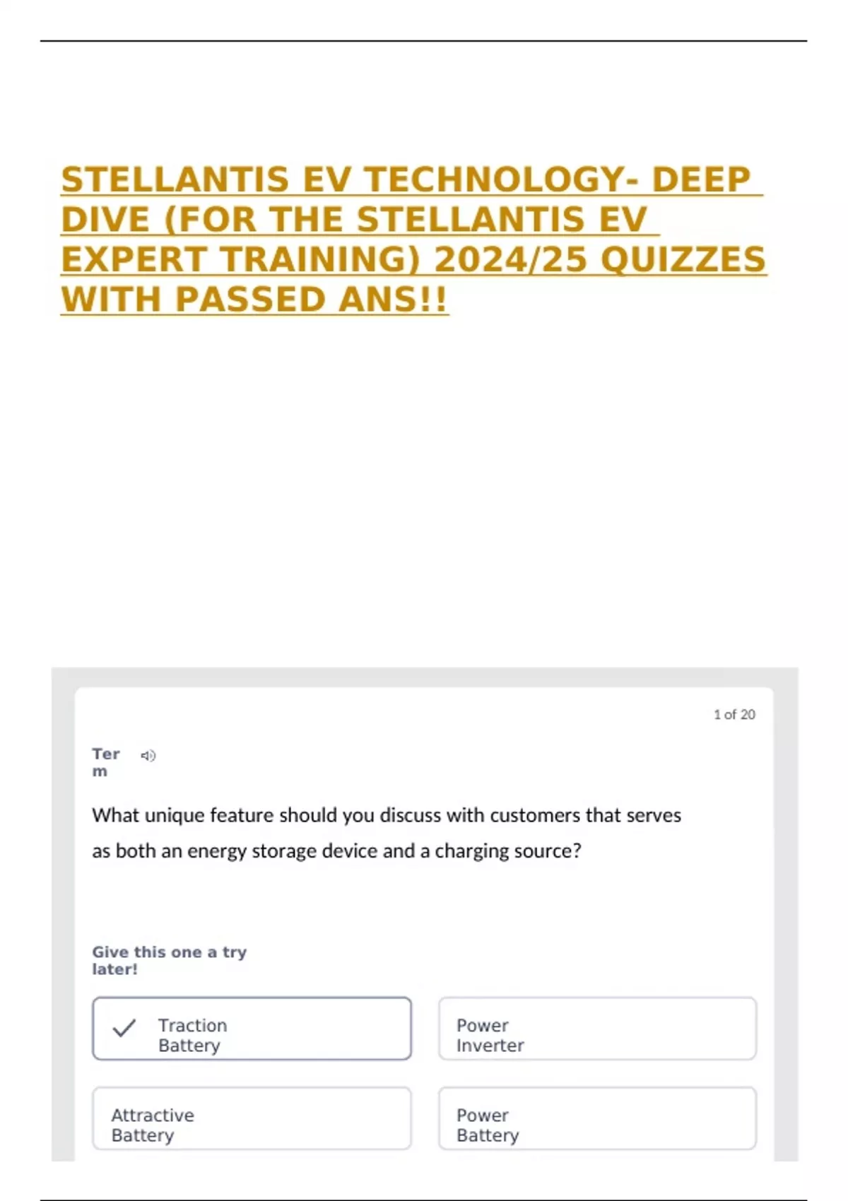 STELLANTIS EV TECHNOLOGY- DEEP DIVE (FOR THE STELLANTIS EV EXPERT ...
