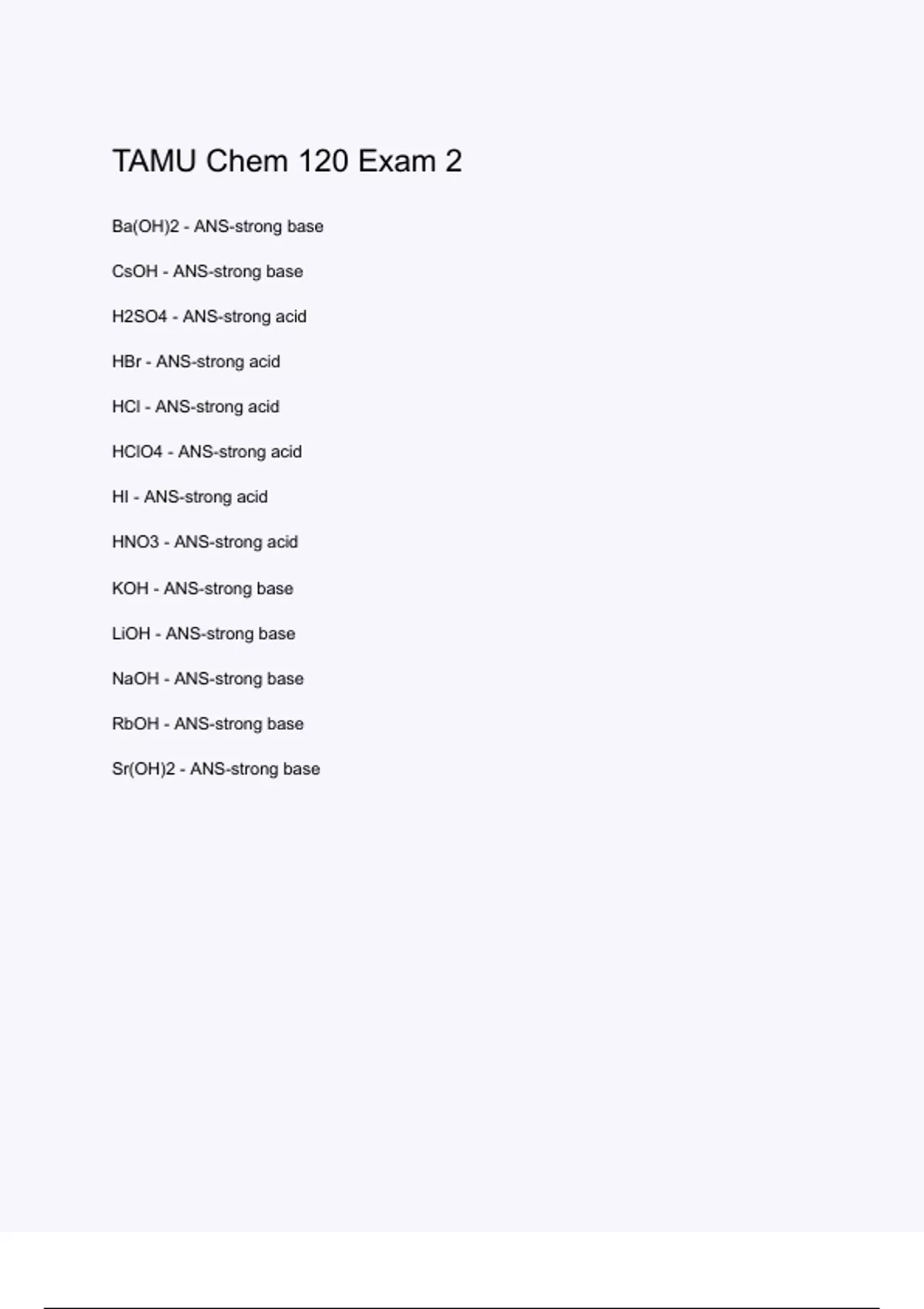 TAMU Chem 120 Exam 2 ( 2024/ 2025) Questions and Answers |100% Verified Correct Answers ...