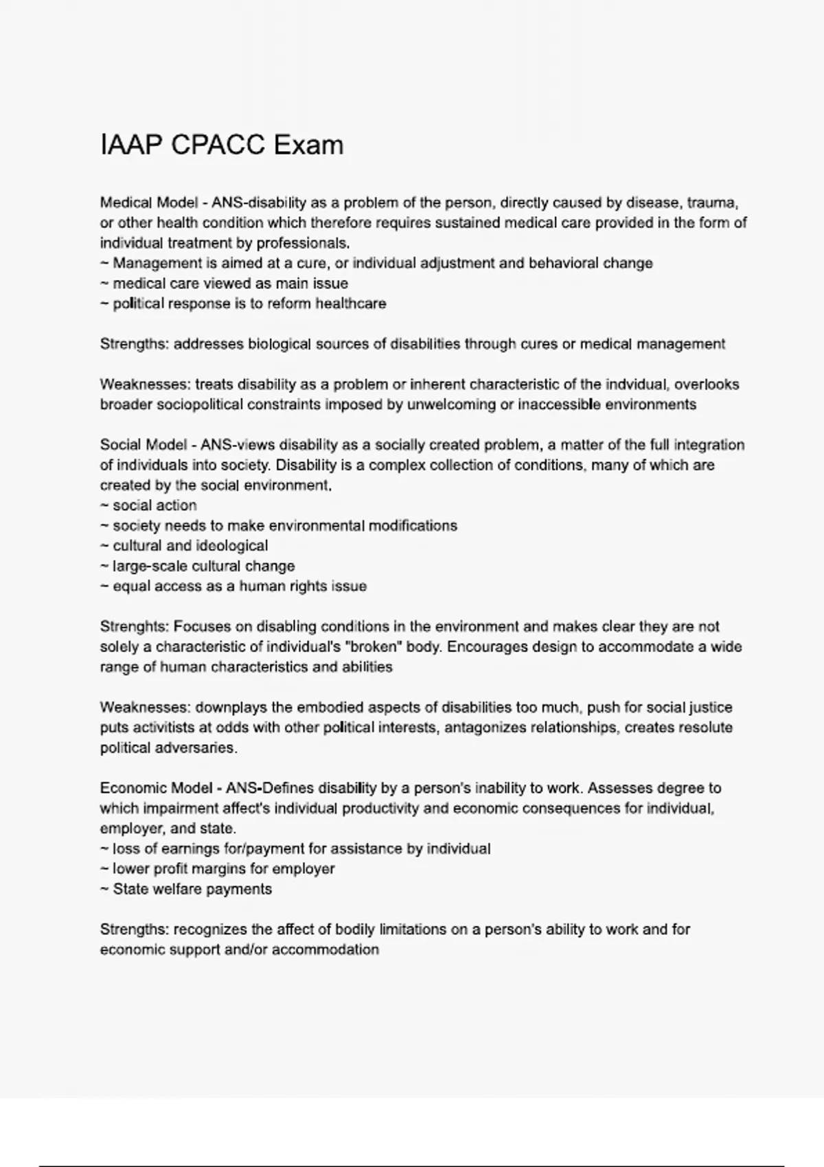 IAAP CPACC Exam( 2024/ 2025) Questions and Answers |100% Verified ...