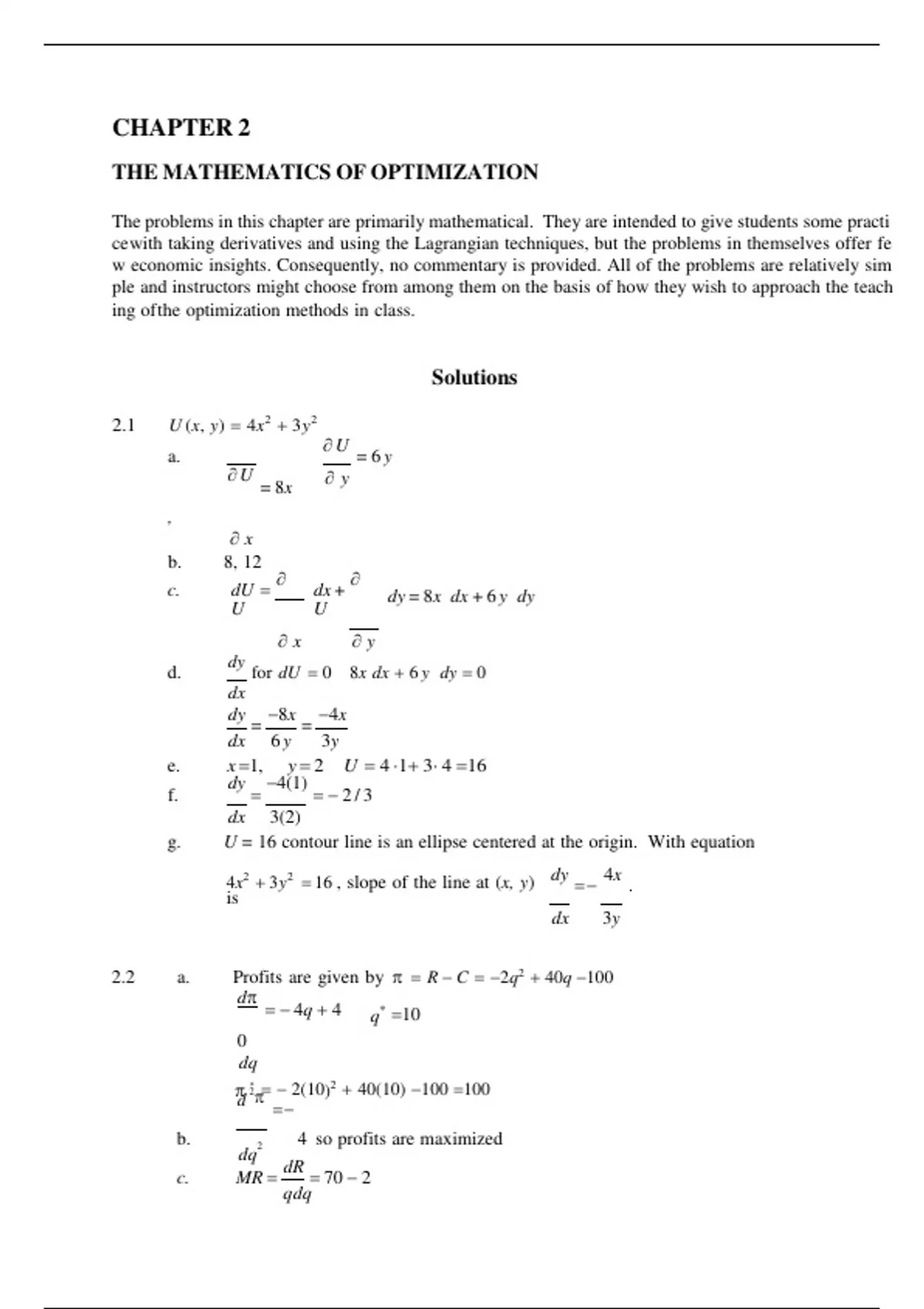 Solutions manual for the mathematics of optimization 4th edition 2021 quiz and answers ...