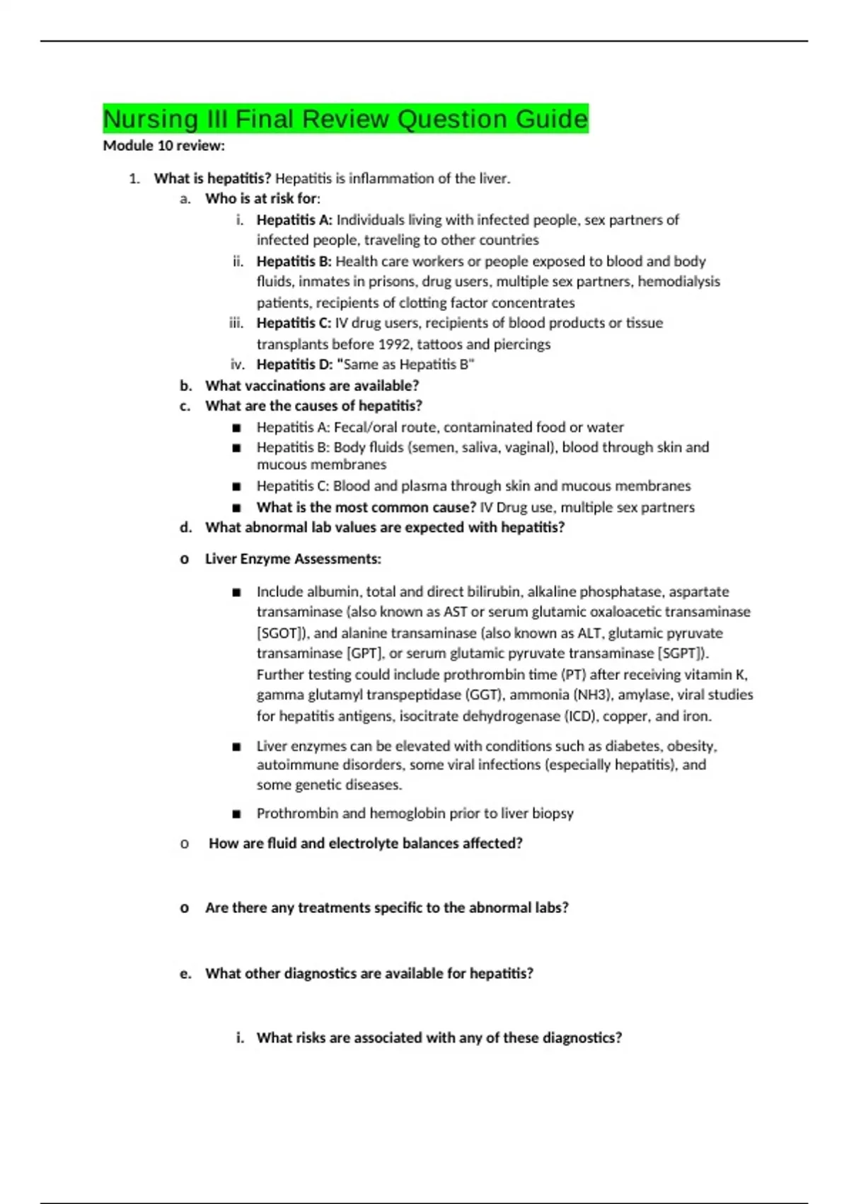 Summary ATI NR 293 Pharmacology Midterm Exam Questions with Answers ...