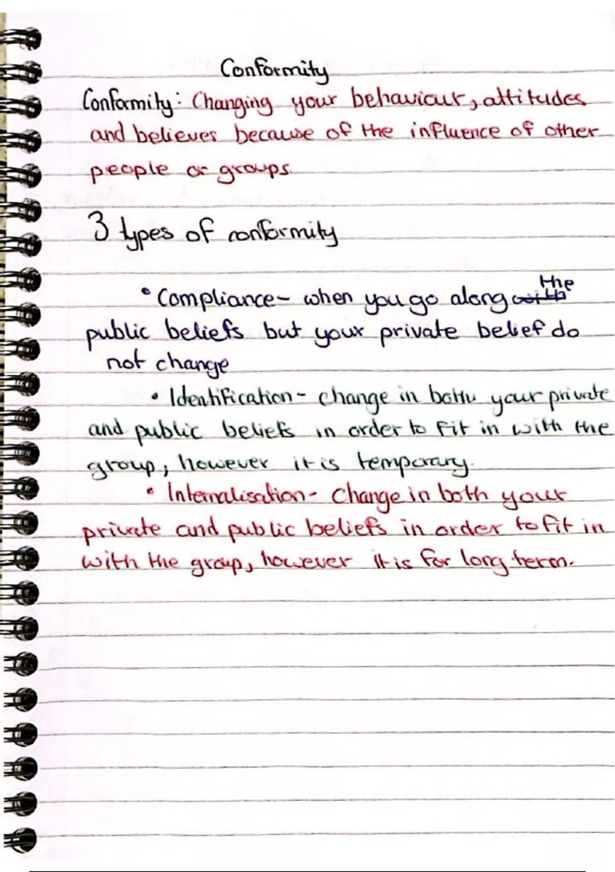 *PERFECT NOTES* To study about Conformity and Asch’s Study ...