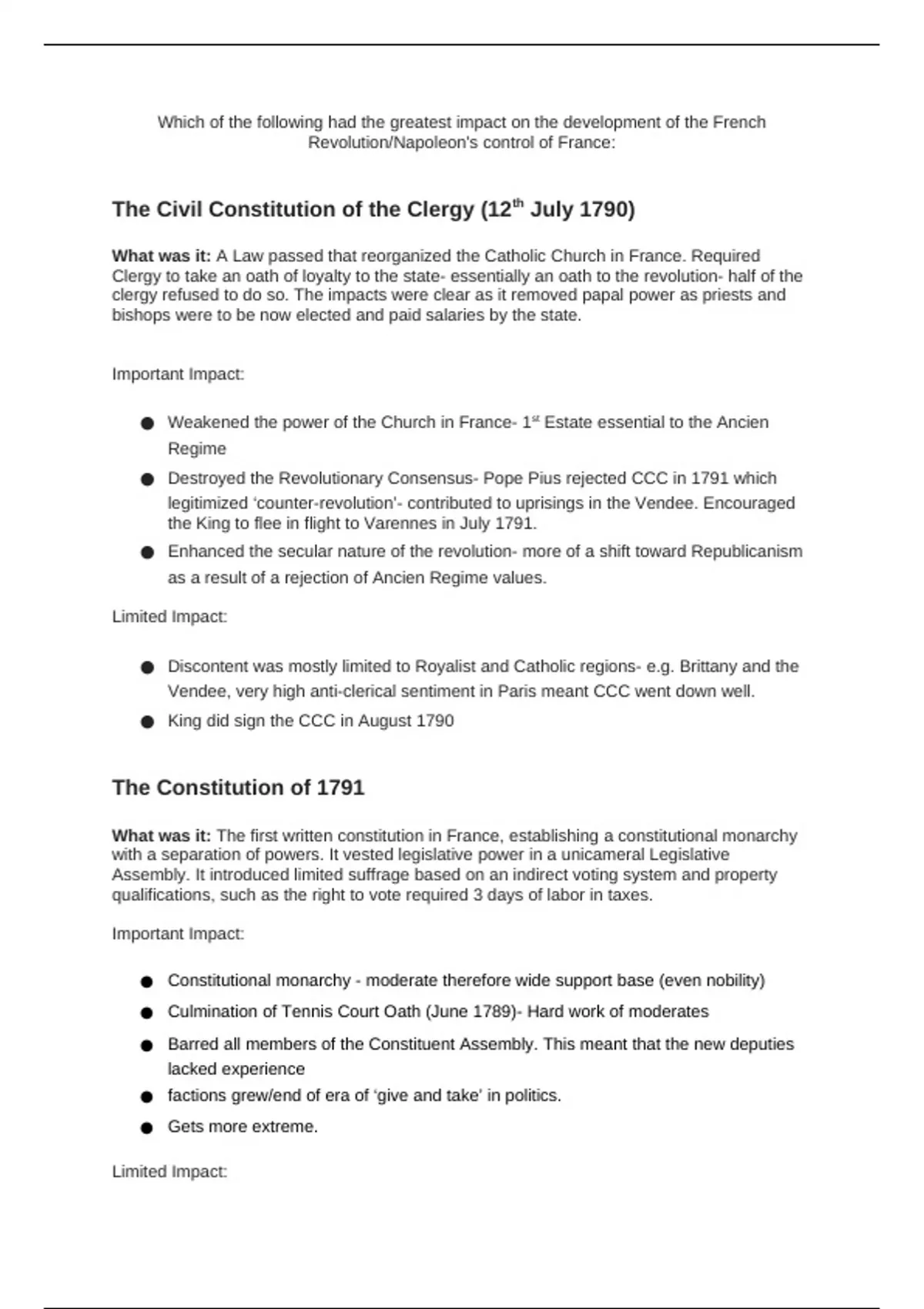 French Revolution and the rise of Napoleon Pack - Stuvia US