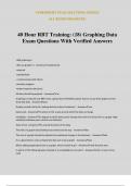 40 Hour RBT Training: (18) Graphing Data Exam Questions With Verified ...
