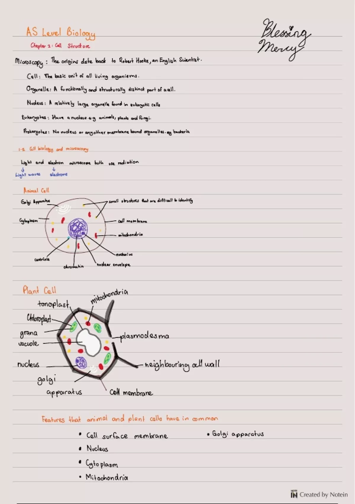 Summary As and A level Biology notes Chapter 1-3 - AS level Biology ...