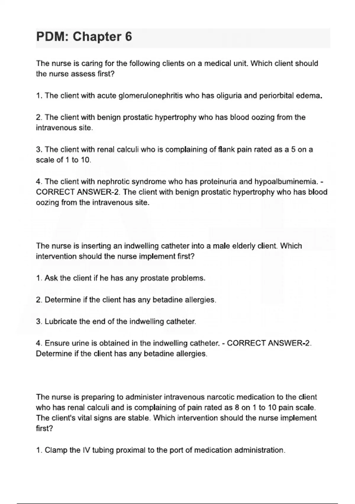 PDM_ Chapter 6 Questions and Verified Answers |100% Correct | Complete ...