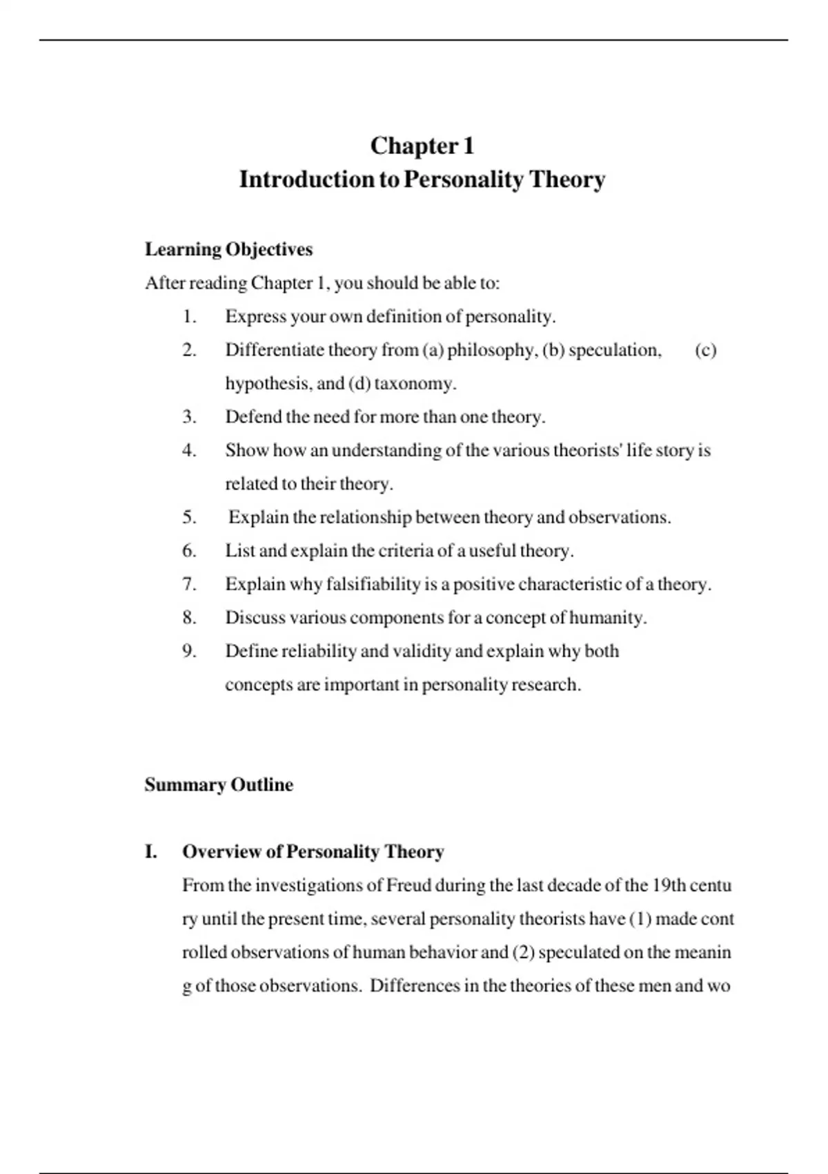 Instructor Manual (Lecture Notes Only) With Test Bank for An ...