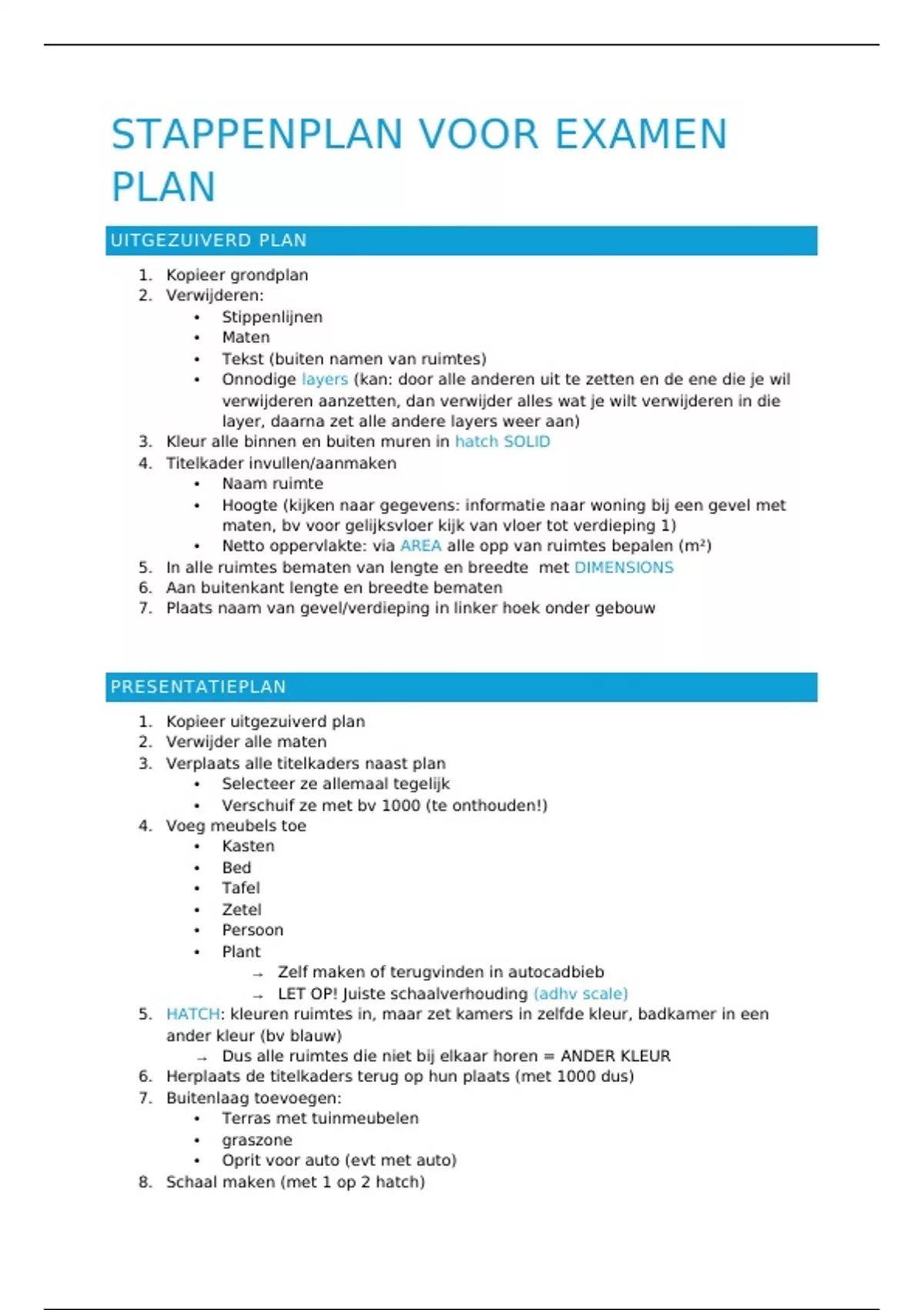 Samenvatting stappenplan examen plan - Planinzicht & digitale ...