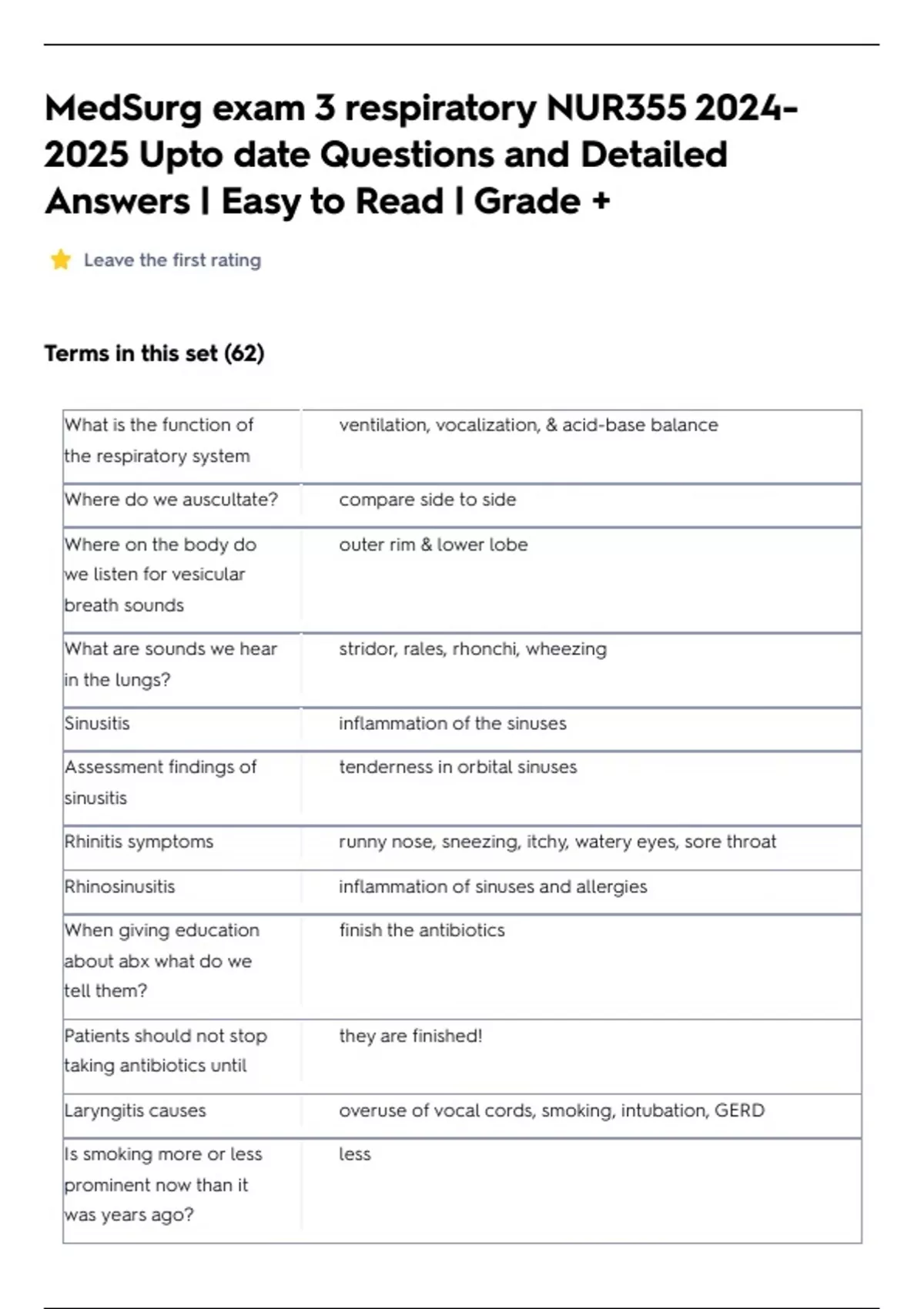 NUR 355 Exams (MedSurg 1) Upto date Questions and Detailed Answers ...