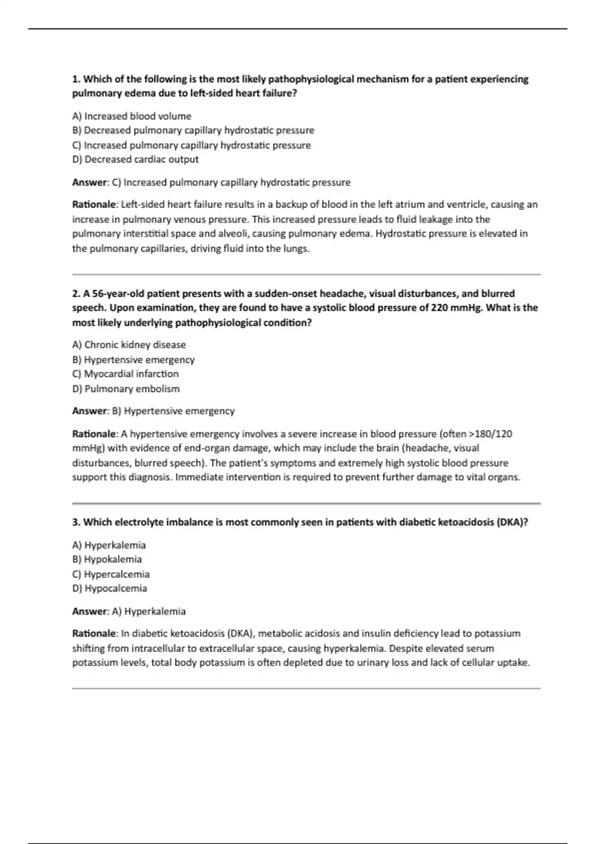 NSG530 / NSG 530 Exam 1 (Latest 2024 / 2025): Advanced Pathophysiology ...